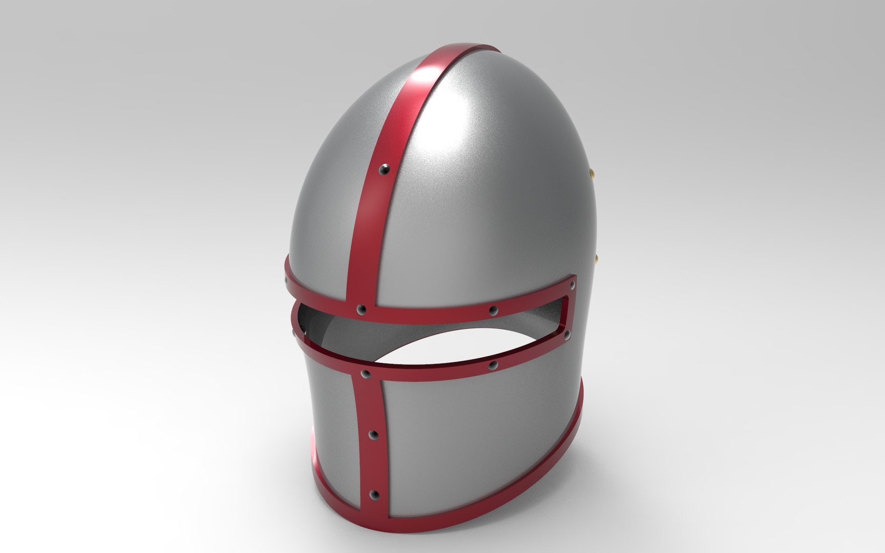 3D model knight great helm barbute - TurboSquid 1536410