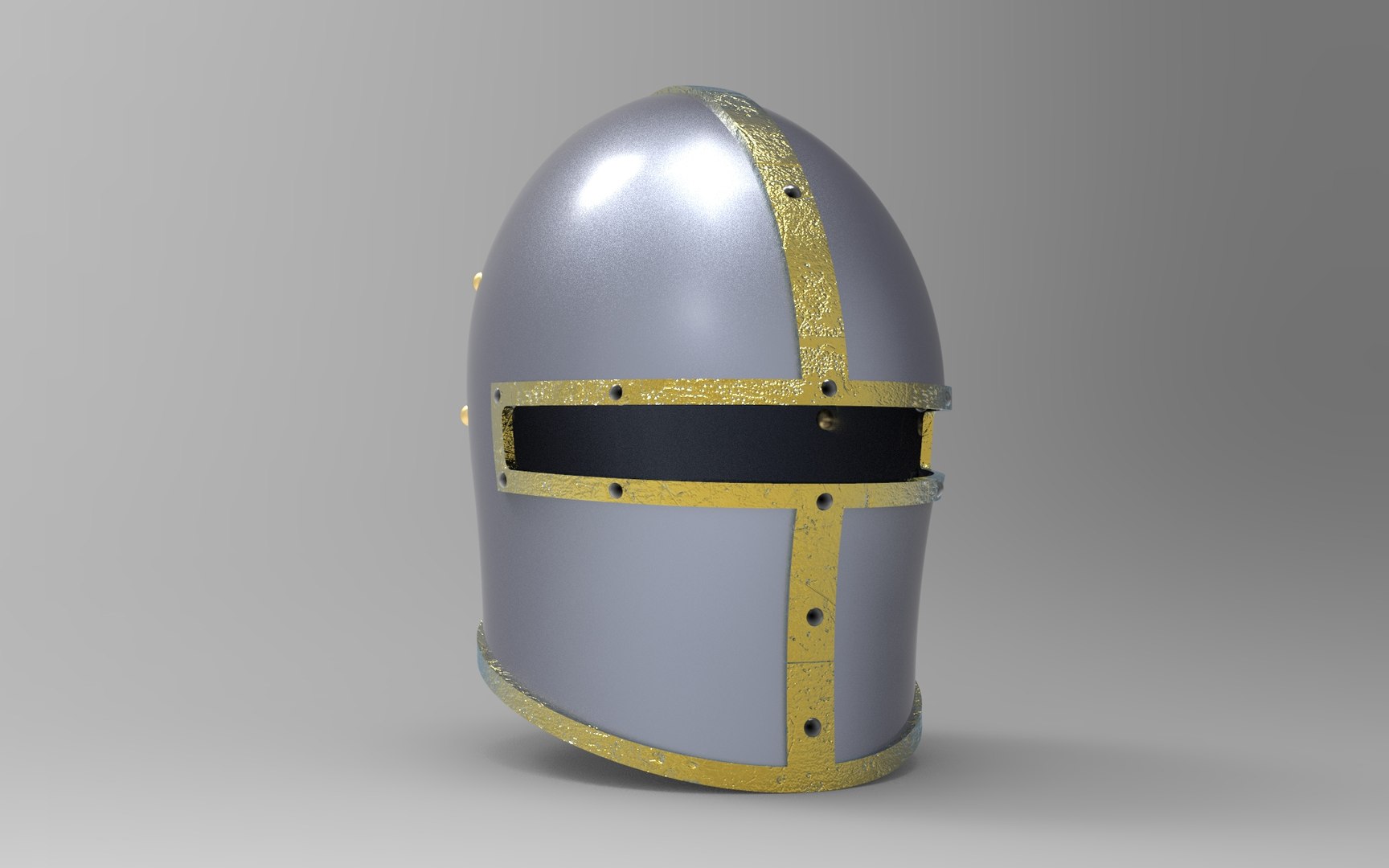 3D model knight great helm barbute - TurboSquid 1536410