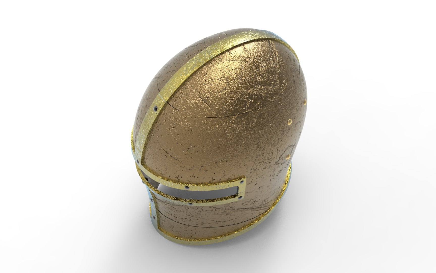 3D model knight great helm barbute - TurboSquid 1536410