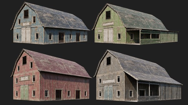 Barn Blender Models for Download | TurboSquid