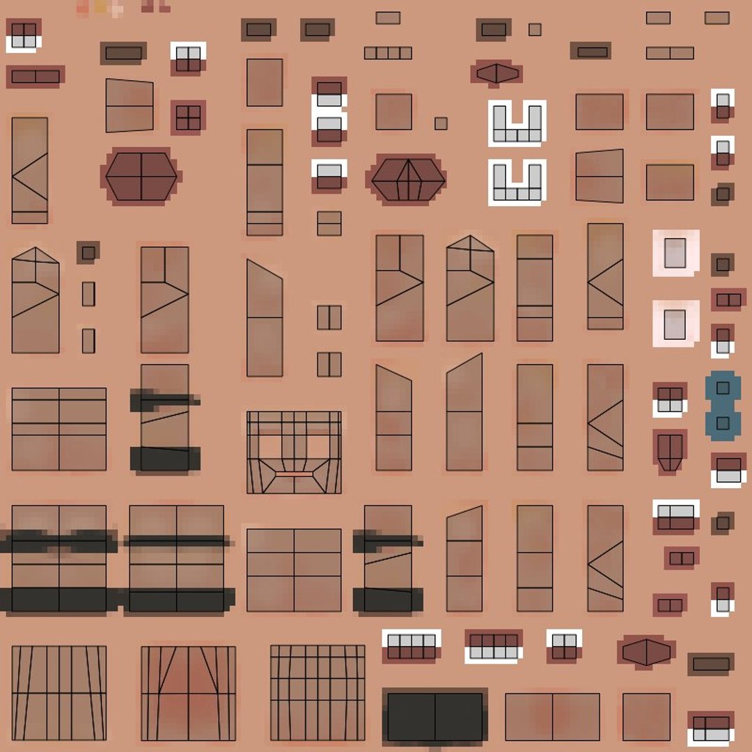 3D Minecraft Inspired Female Character Model - TurboSquid 1909527