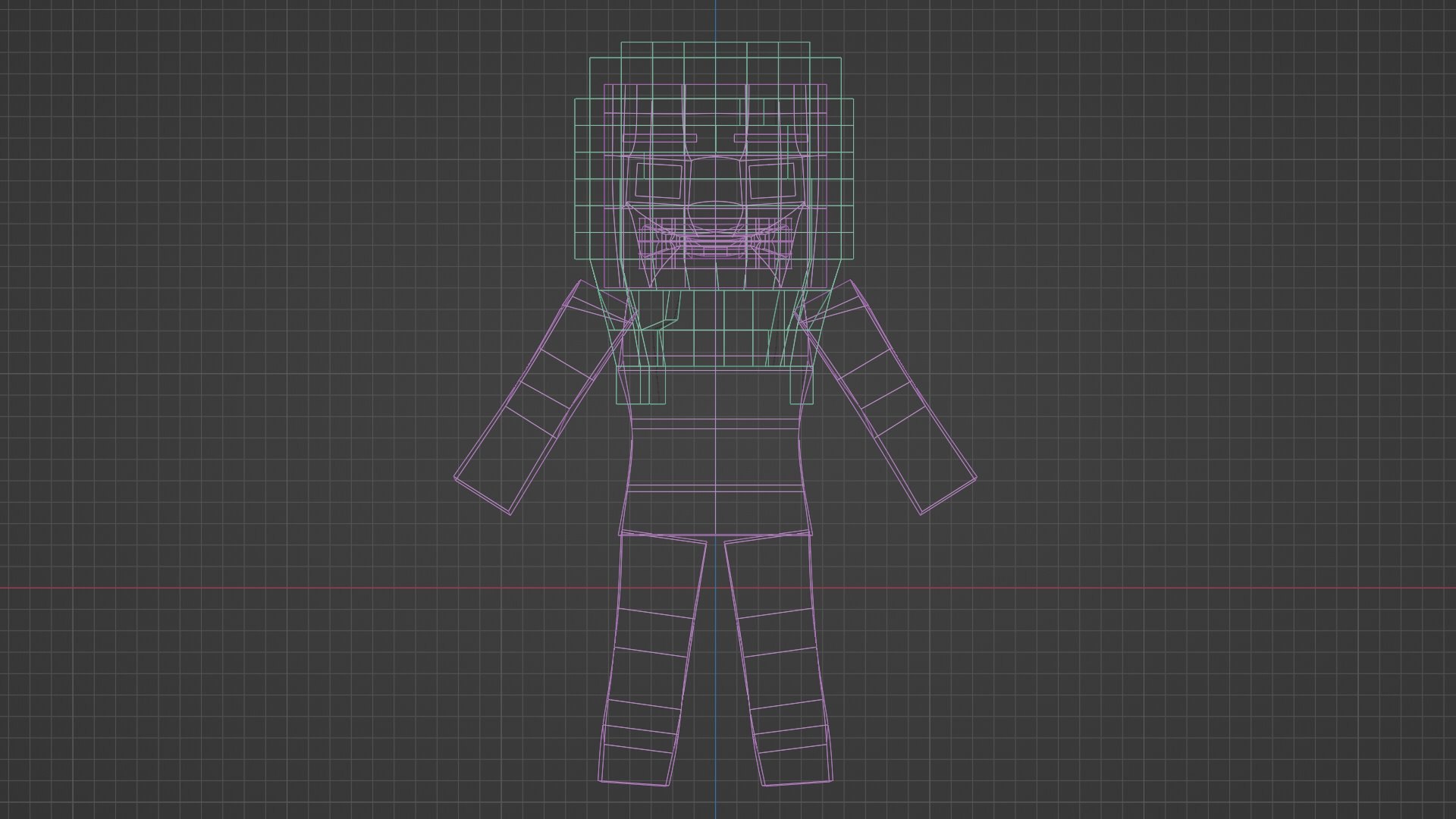 3D Minecraft Inspired Female Character Model - TurboSquid 1909527