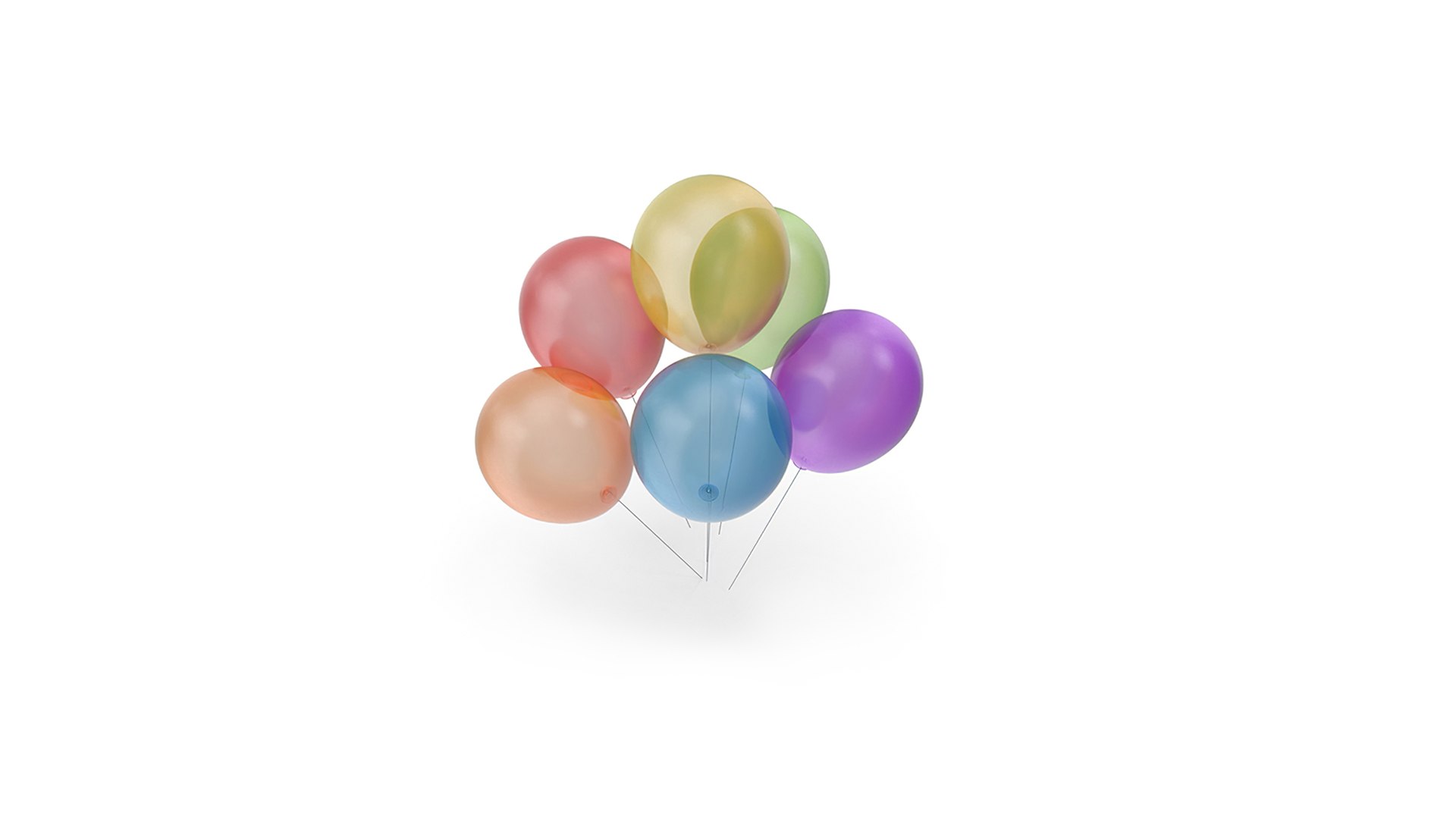 3D Flying Balloons Model - TurboSquid 2167386
