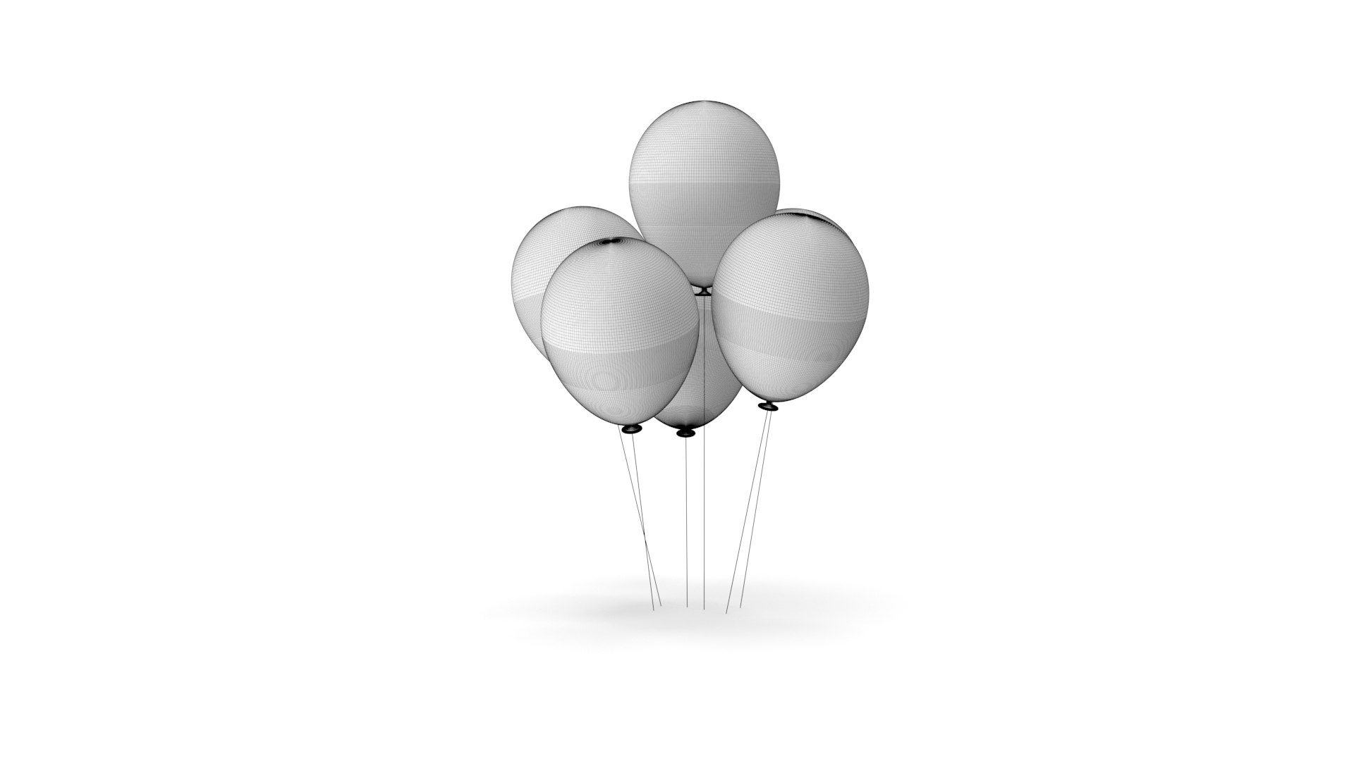 3D Flying Balloons Model - TurboSquid 2167386