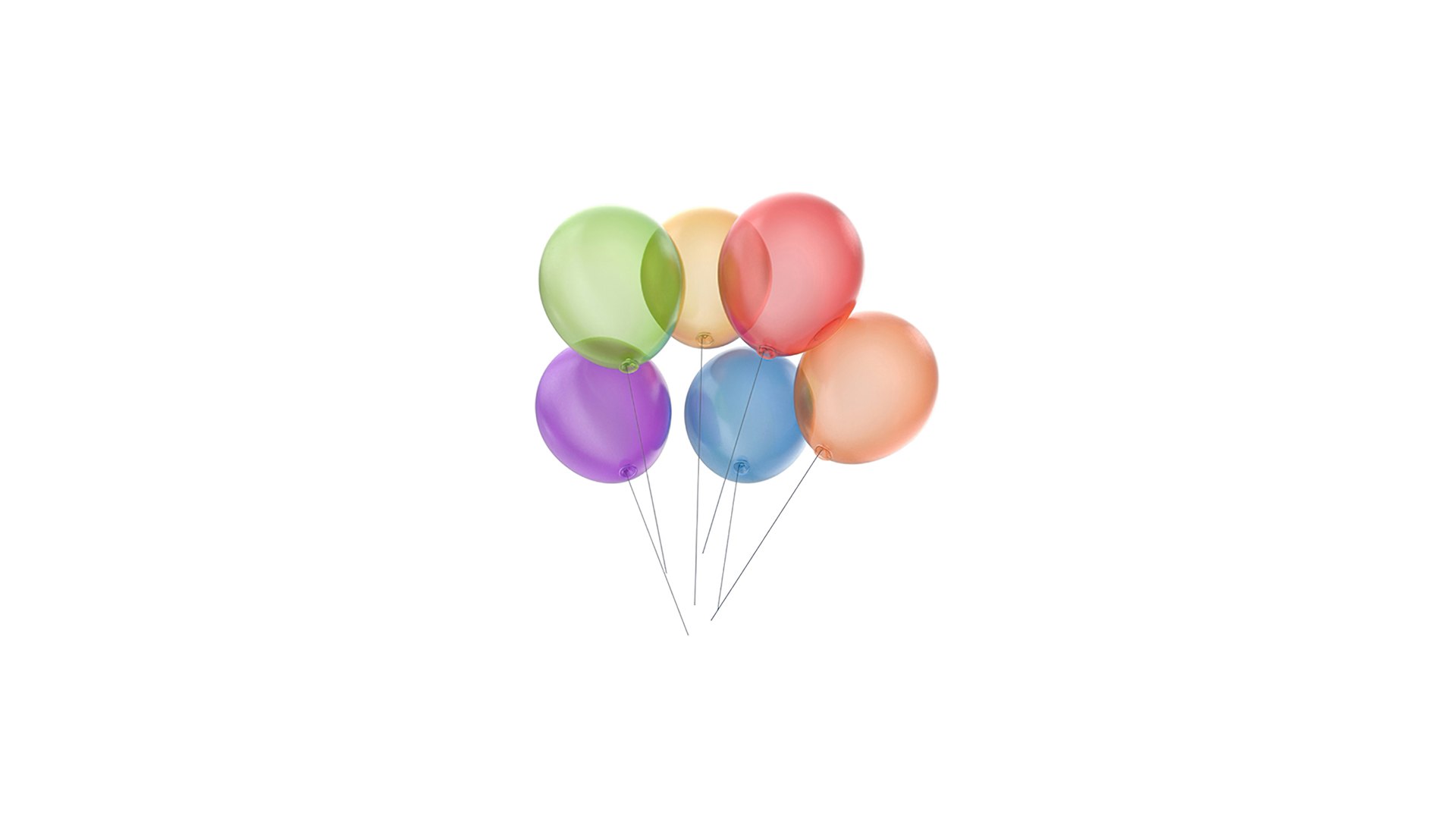 3D Flying Balloons Model - TurboSquid 2167386