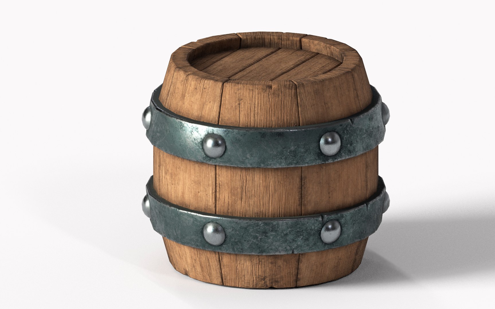 Stylized Barrel Contains 3D Model - TurboSquid 1533653