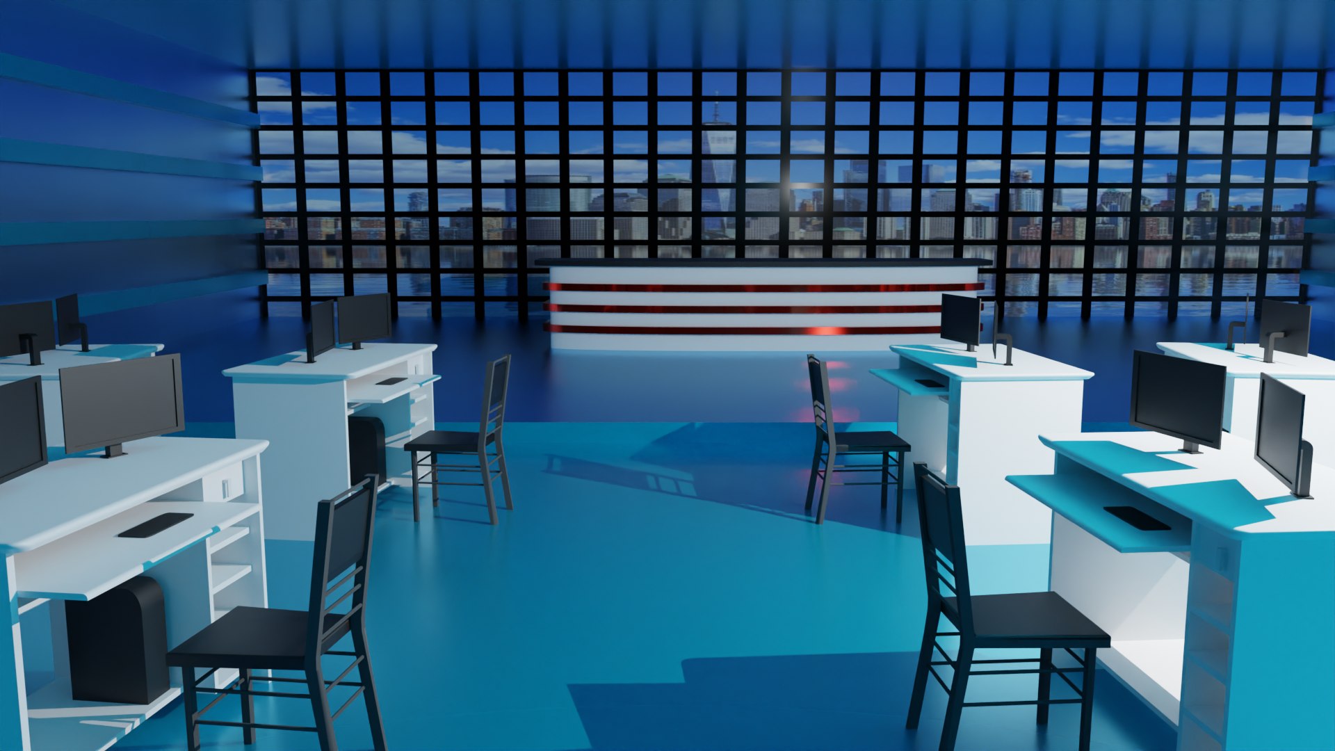 3D News Studio - TurboSquid 2140737