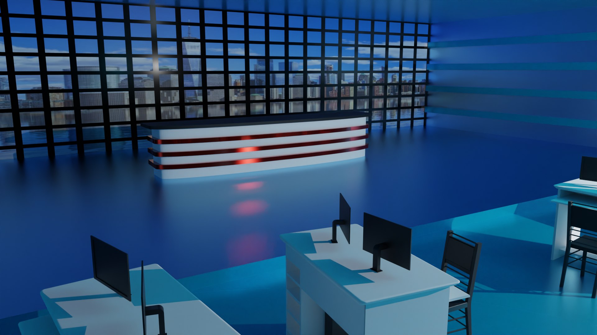 3D News Studio - TurboSquid 2140737