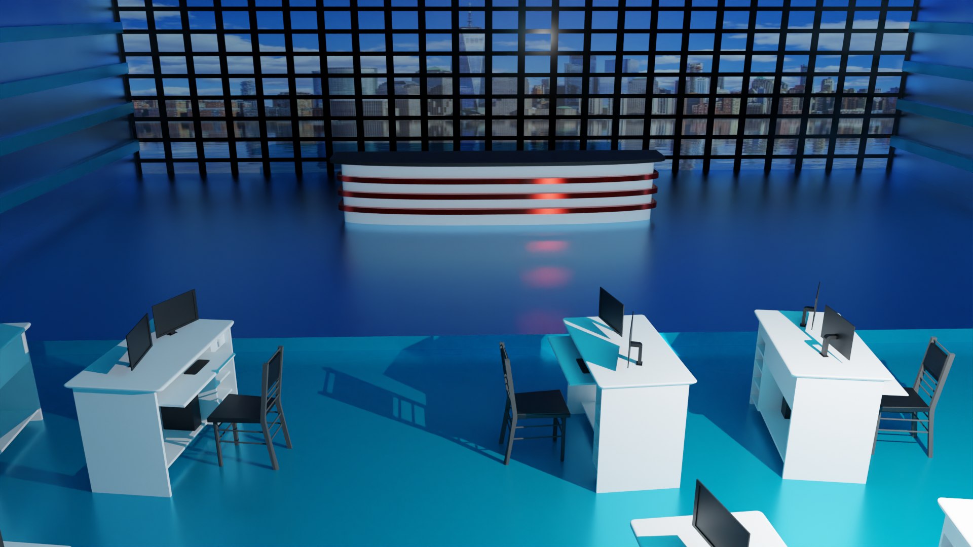 3D News Studio - TurboSquid 2140737