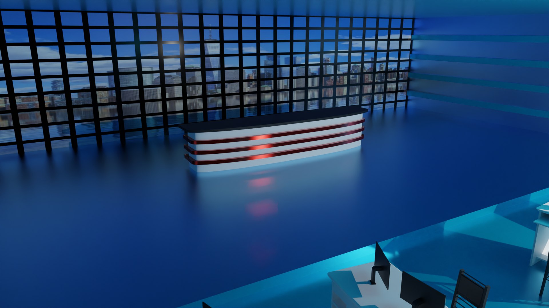 3D News Studio - TurboSquid 2140737