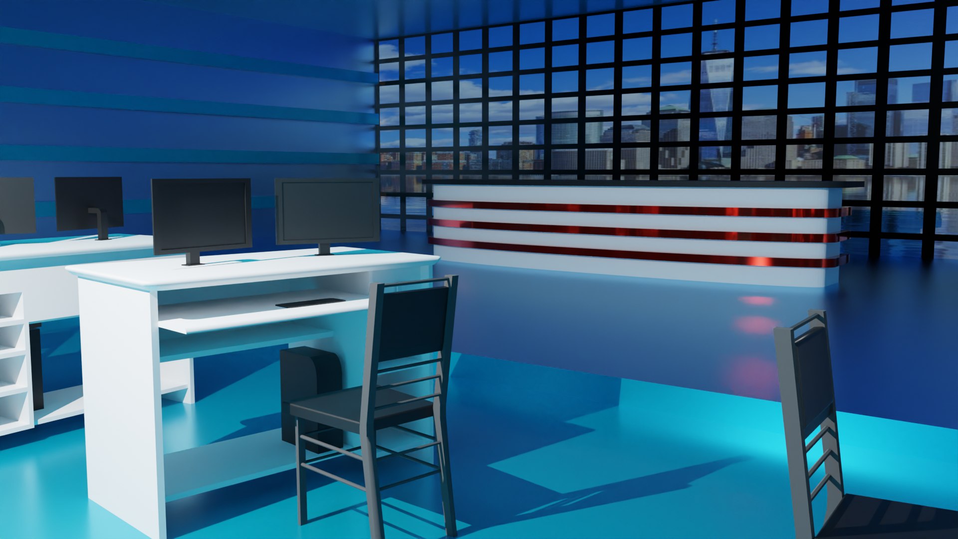 3D News Studio - TurboSquid 2140737