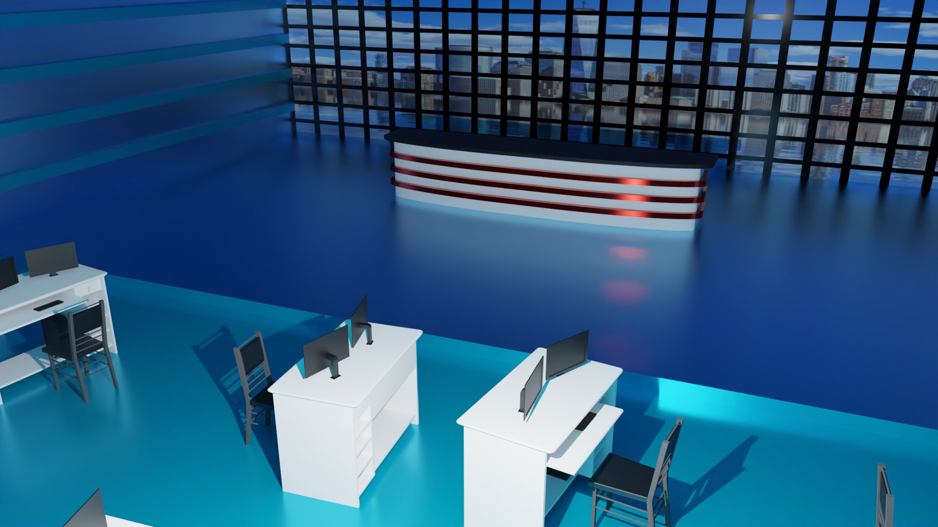 3D News Studio - TurboSquid 2140737
