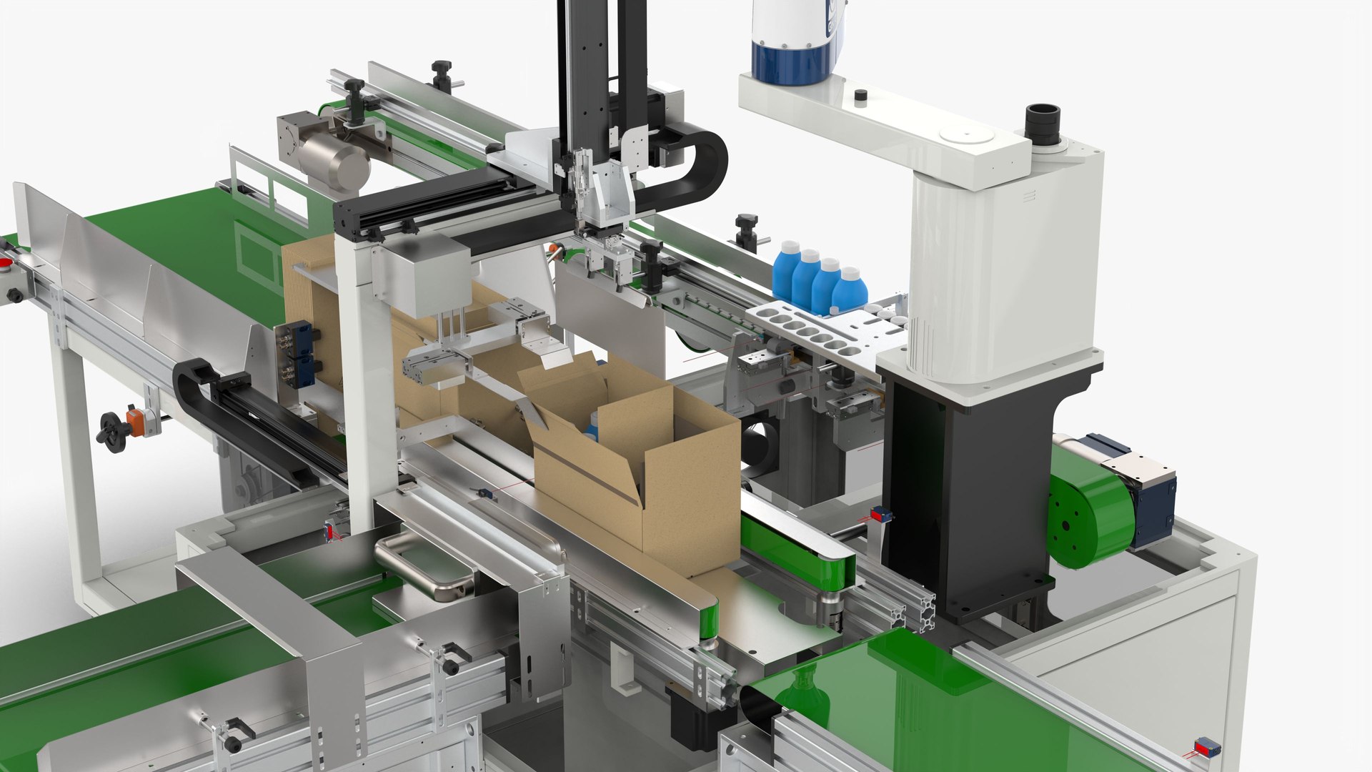 3D Automatic Unpacking And Packing Medicine Bottles Machine ...