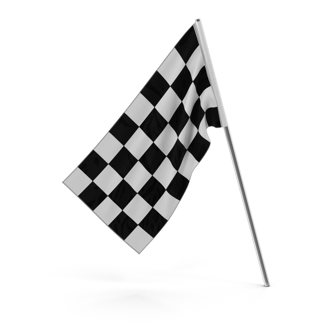 racing flag 3 3d model