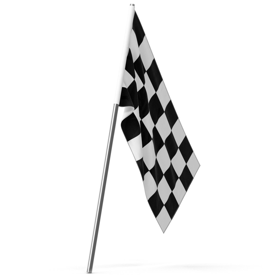 racing flag 3 3d model