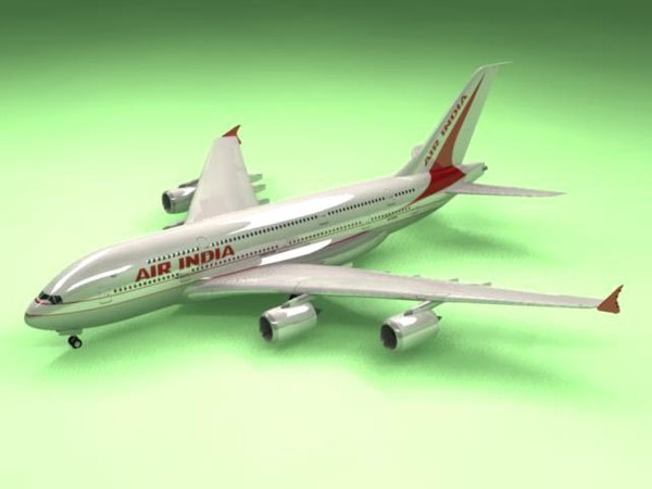 3d airbus a380 air india