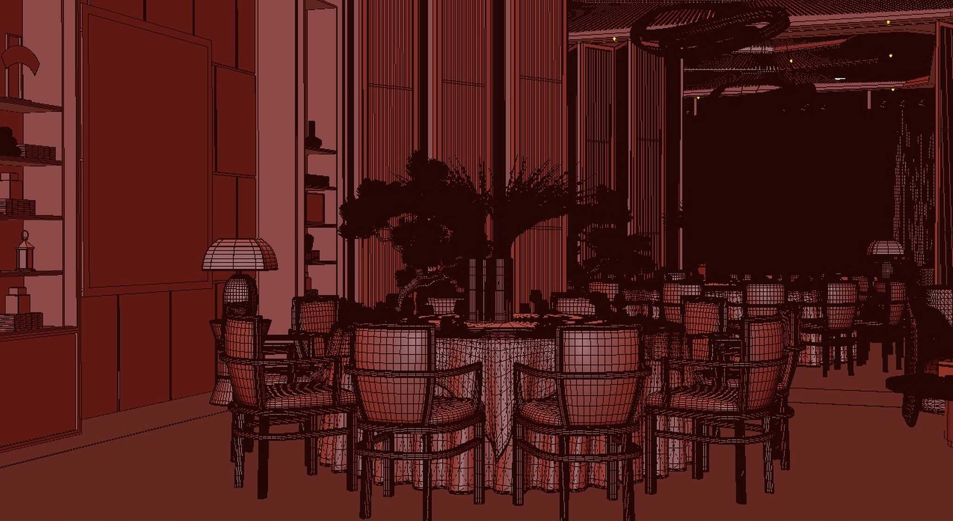 3D room interior bar model - TurboSquid 1699161