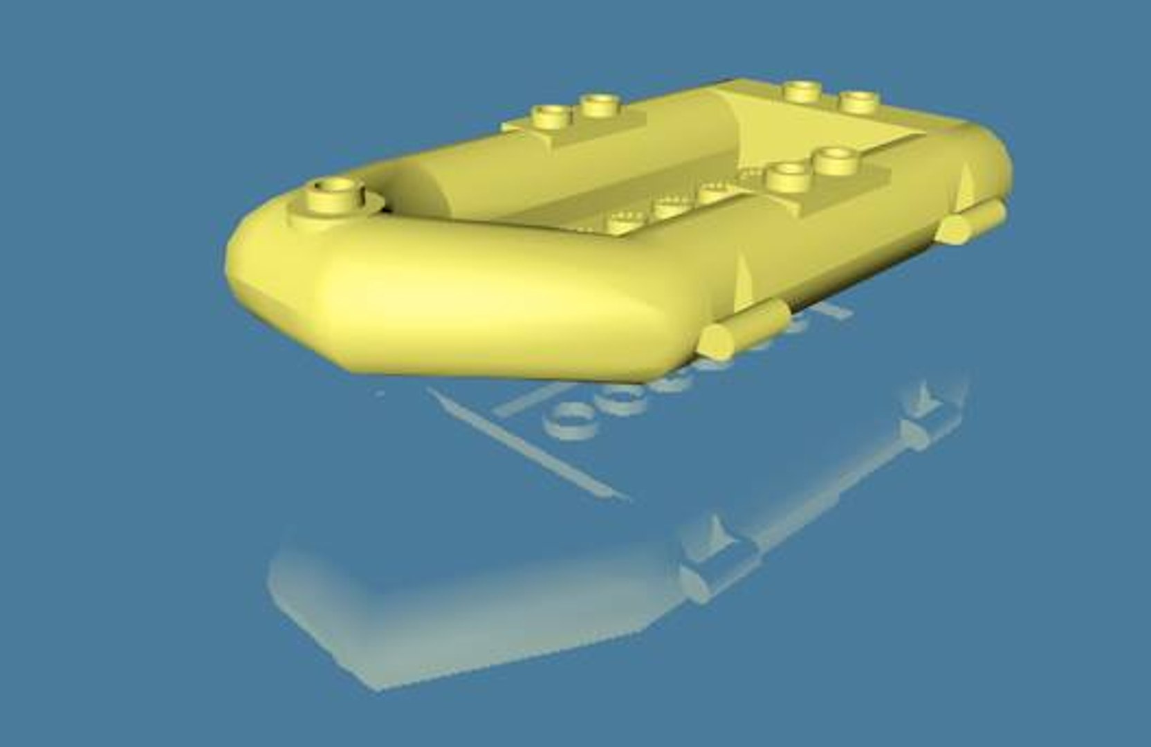 3d lego dinghy model