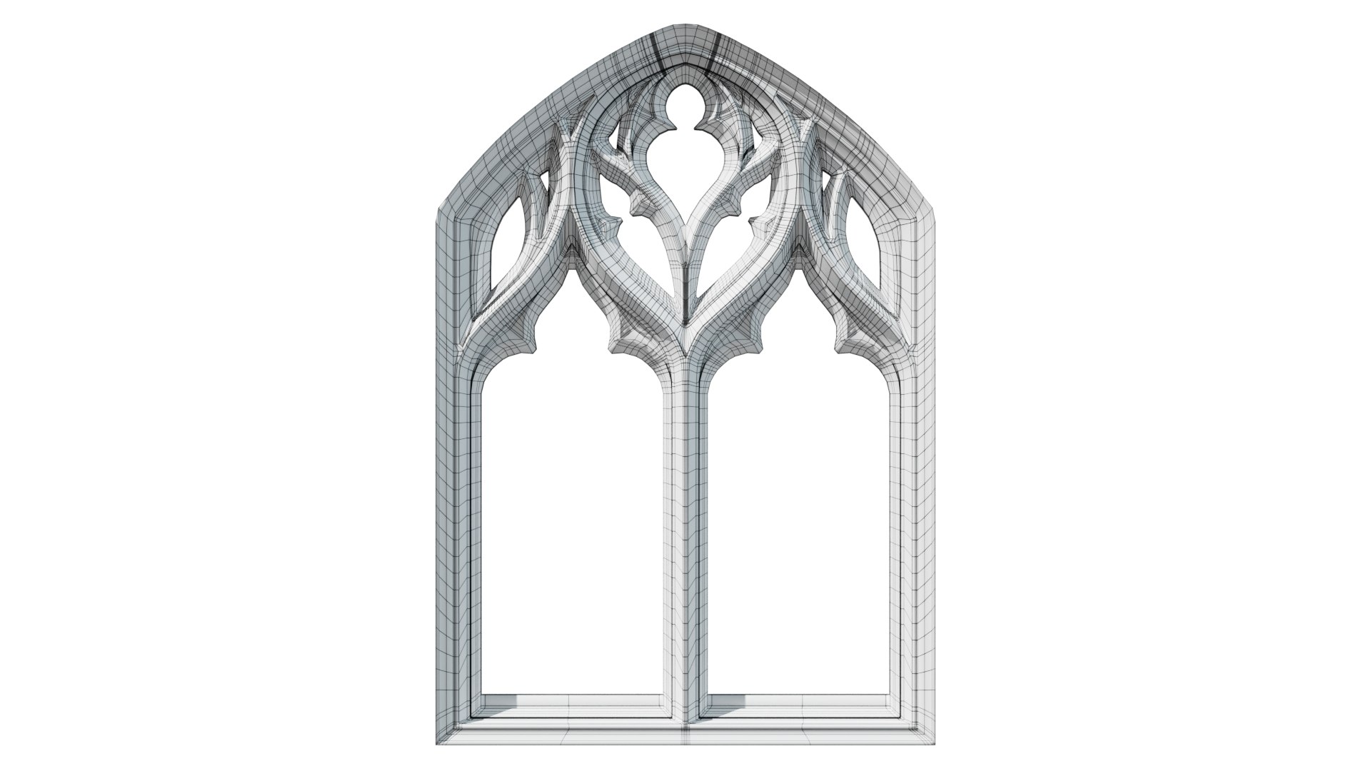 3D Gothic Window Model - TurboSquid 1996326