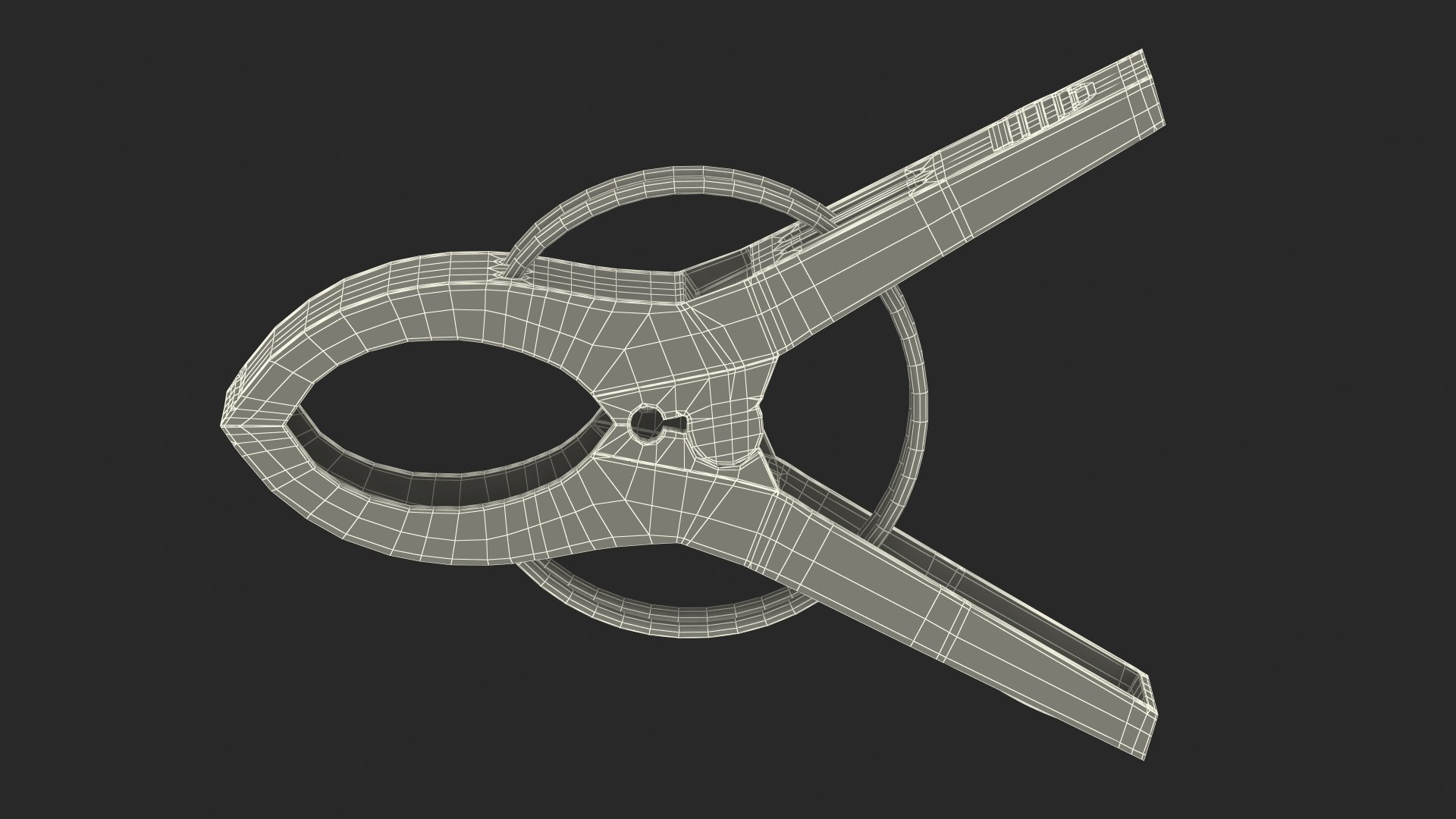 3D Plastic Laundry Clip Red Closed Model - TurboSquid 1991536