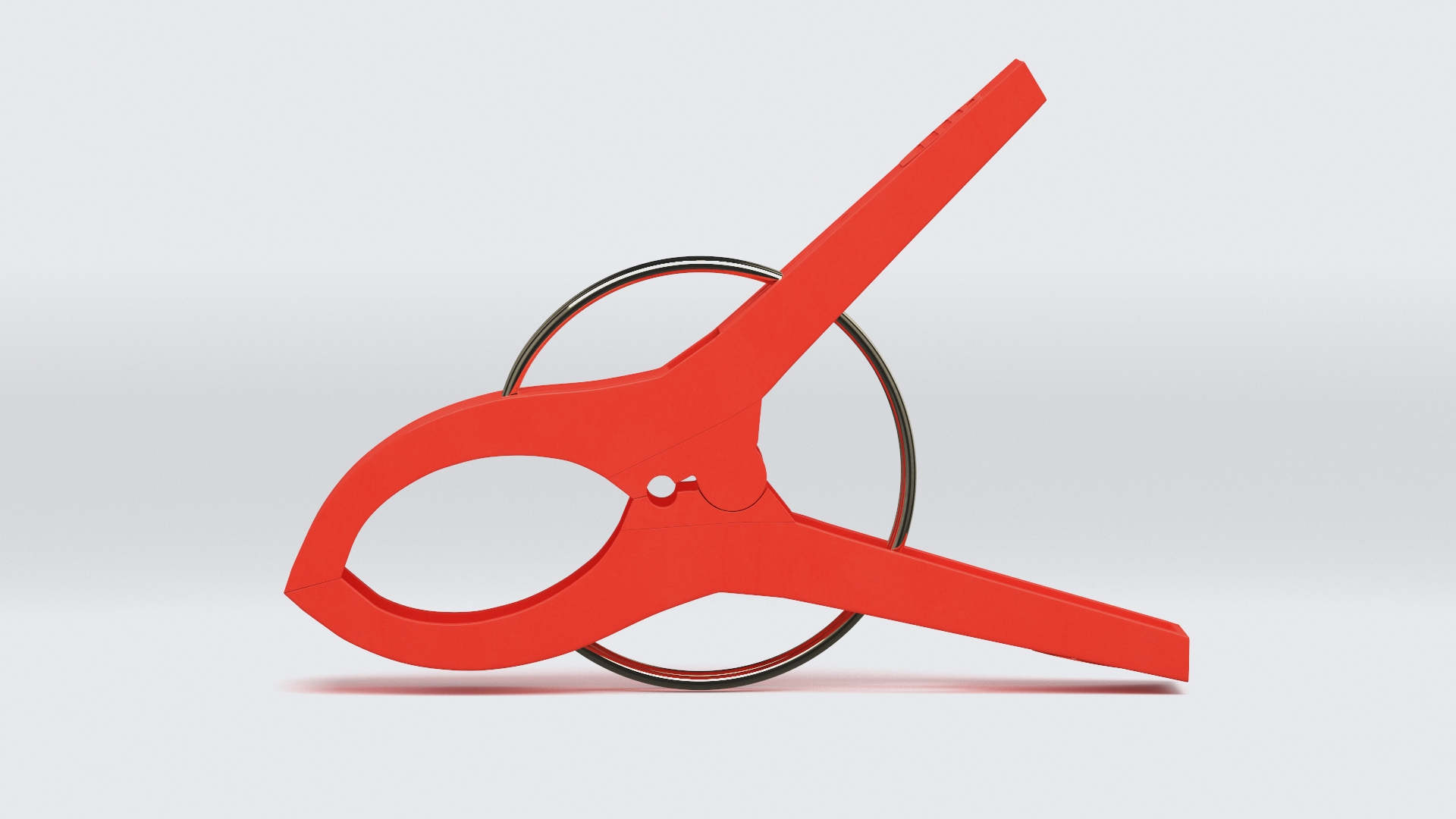 3D Plastic Laundry Clip Red Closed Model - TurboSquid 1991536