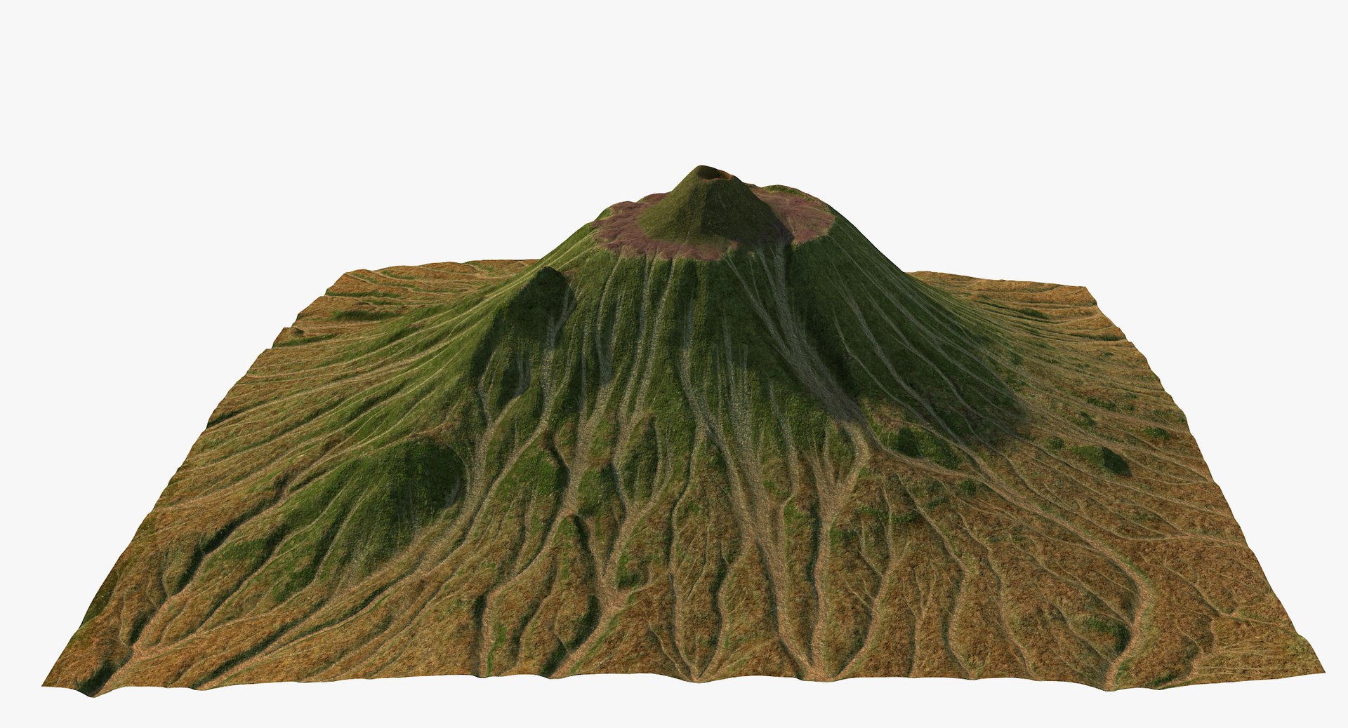 Tyatya Volcano 3D Model - TurboSquid 1246454