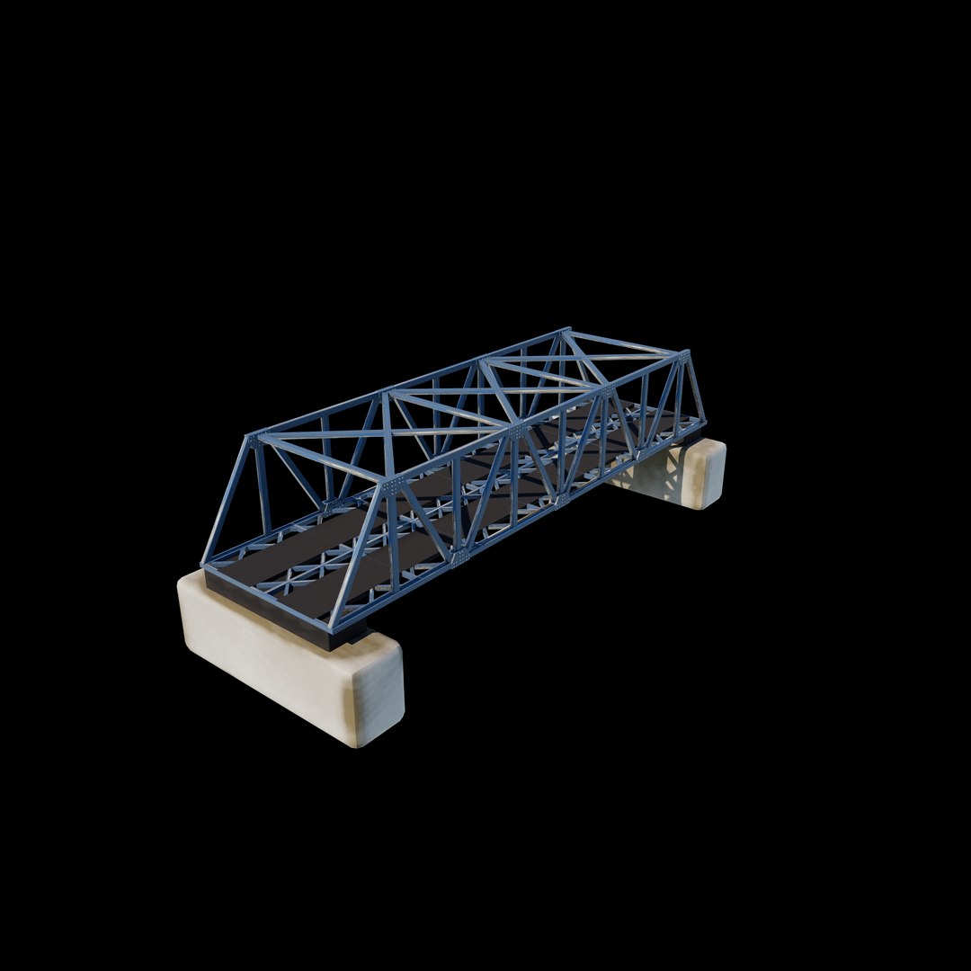 3D Double Track Bridge 3D Model Model - TurboSquid 2434264