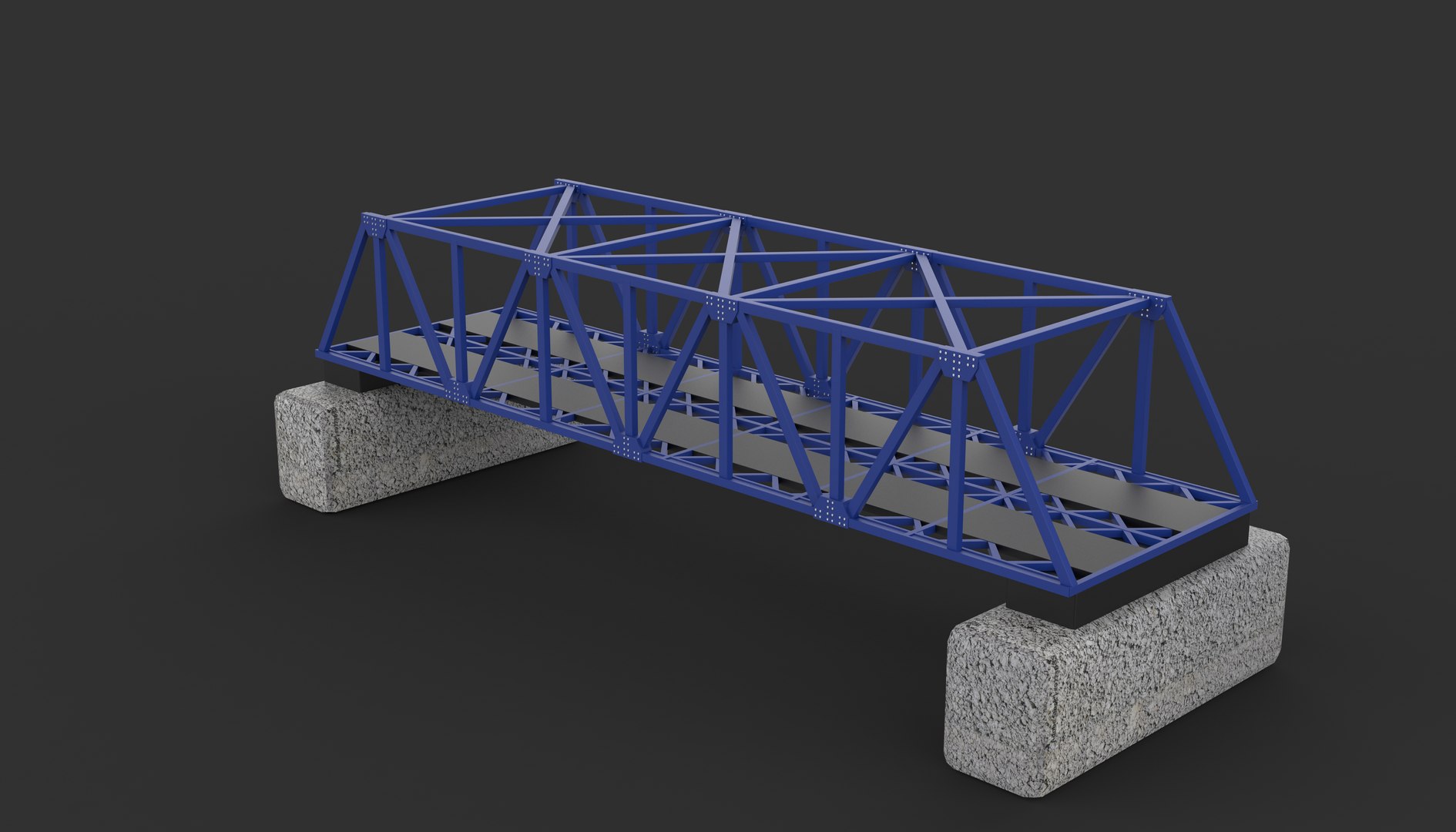 3D Double Track Bridge 3D Model Model - TurboSquid 2434264