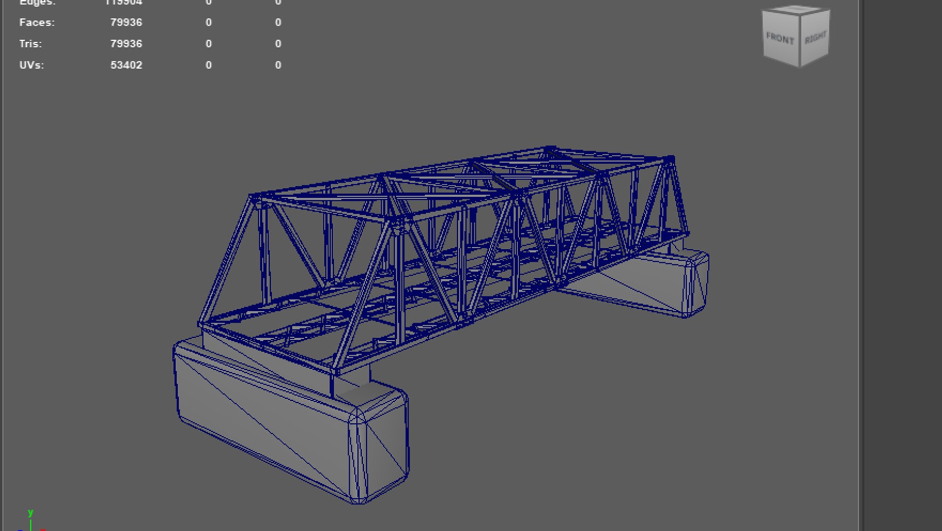 3D Double Track Bridge 3D Model Model - TurboSquid 2434264