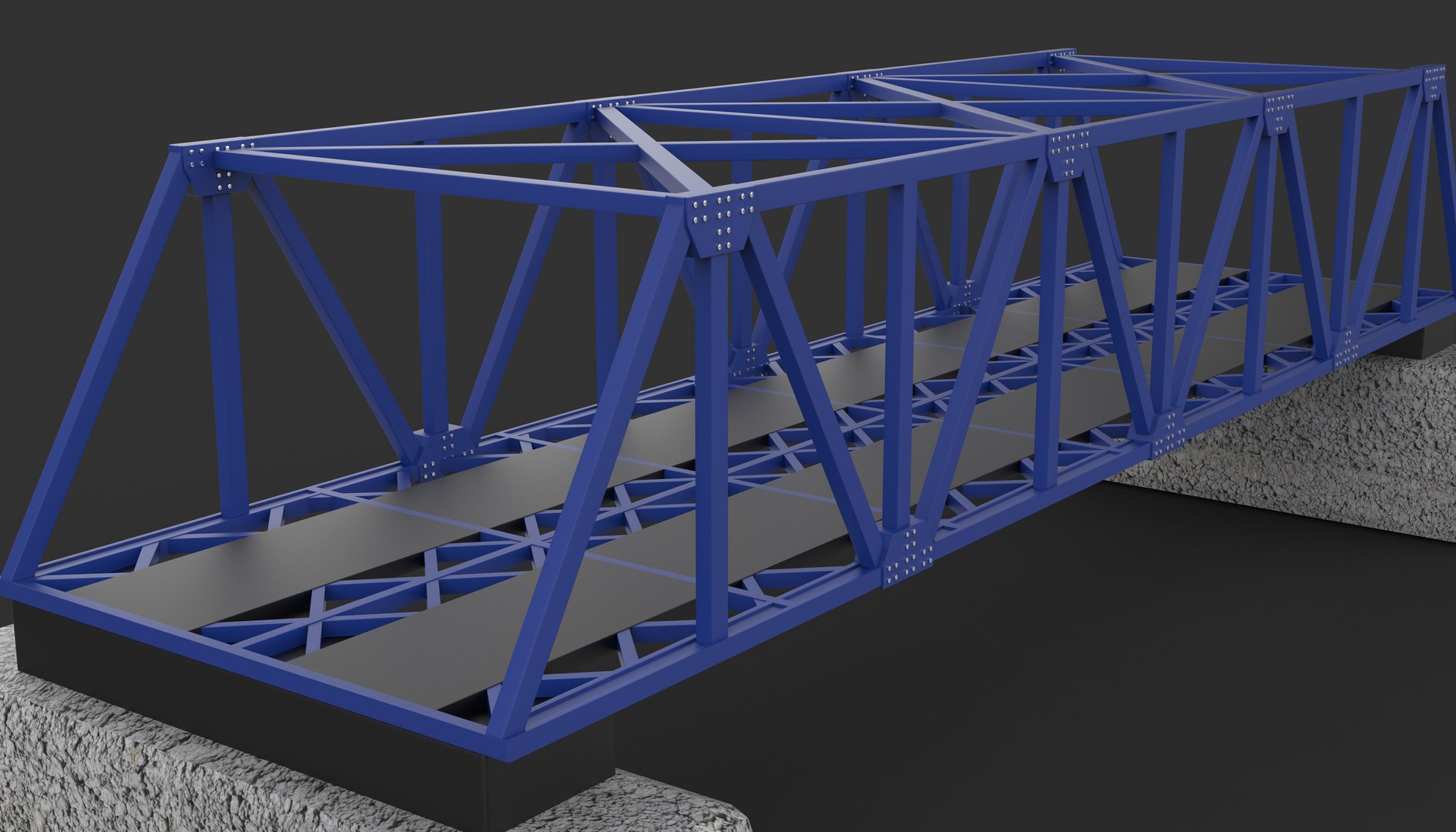 3D Double Track Bridge 3D Model Model - TurboSquid 2434264