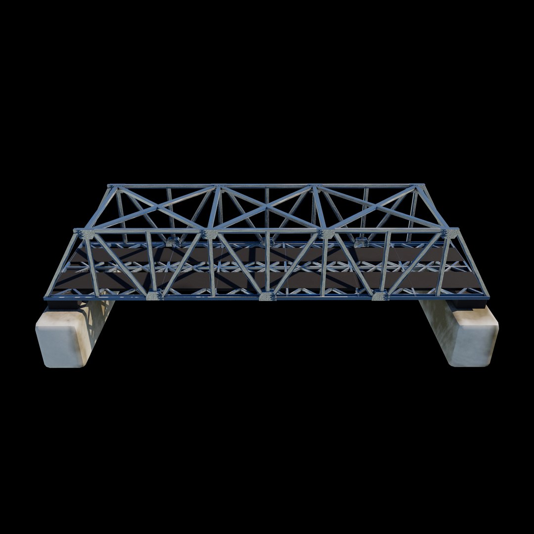 3D Double Track Bridge 3D Model Model - TurboSquid 2434264