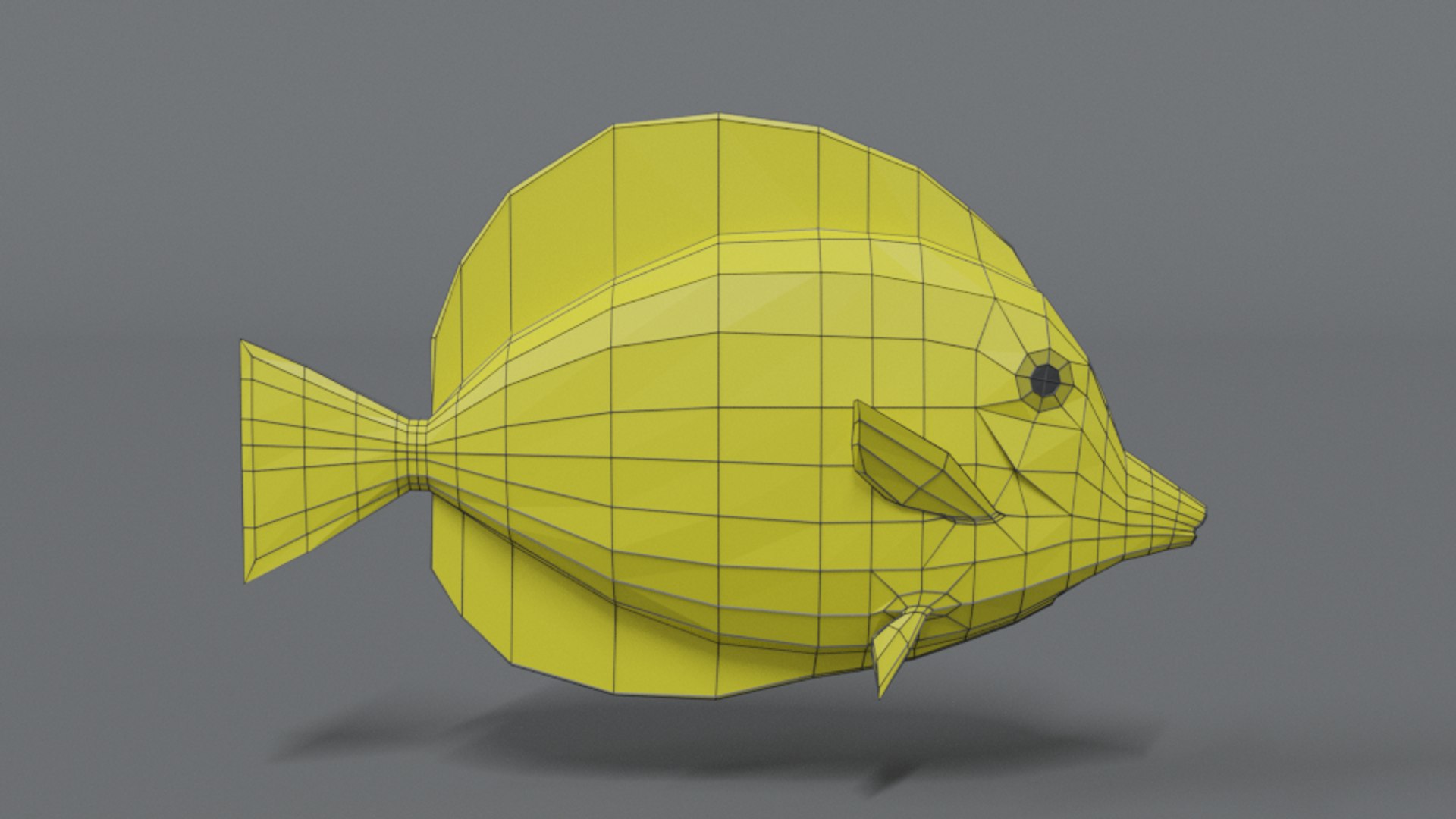 Yellow tang fish 3D model - TurboSquid 1562226