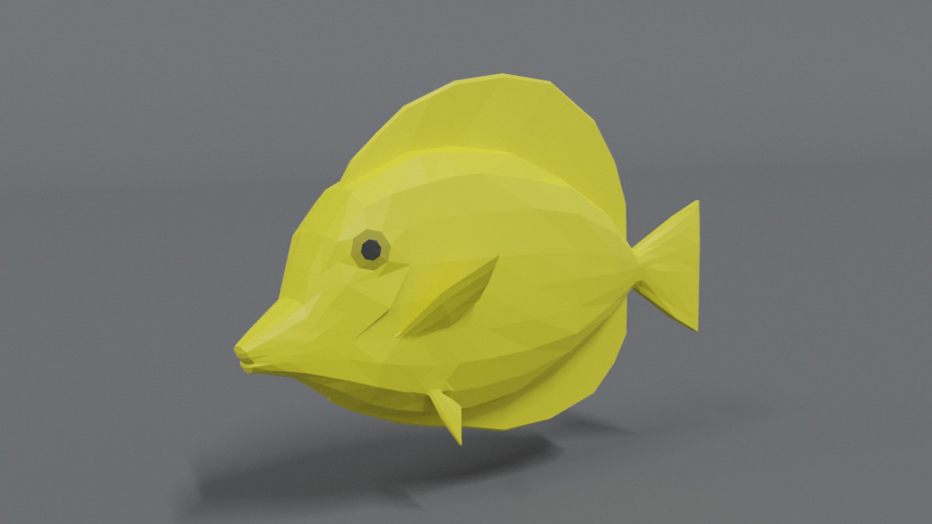 Yellow tang fish 3D model - TurboSquid 1562226