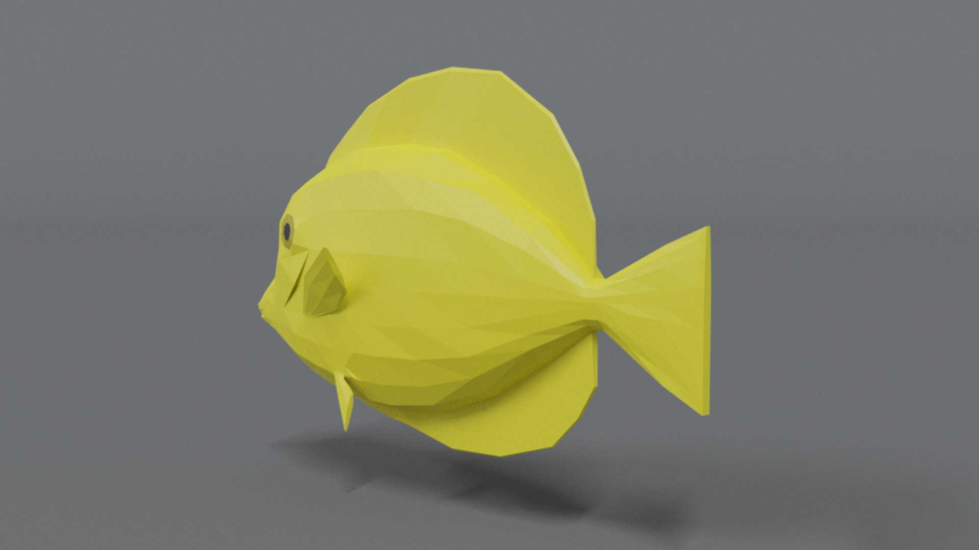 Yellow tang fish 3D model - TurboSquid 1562226