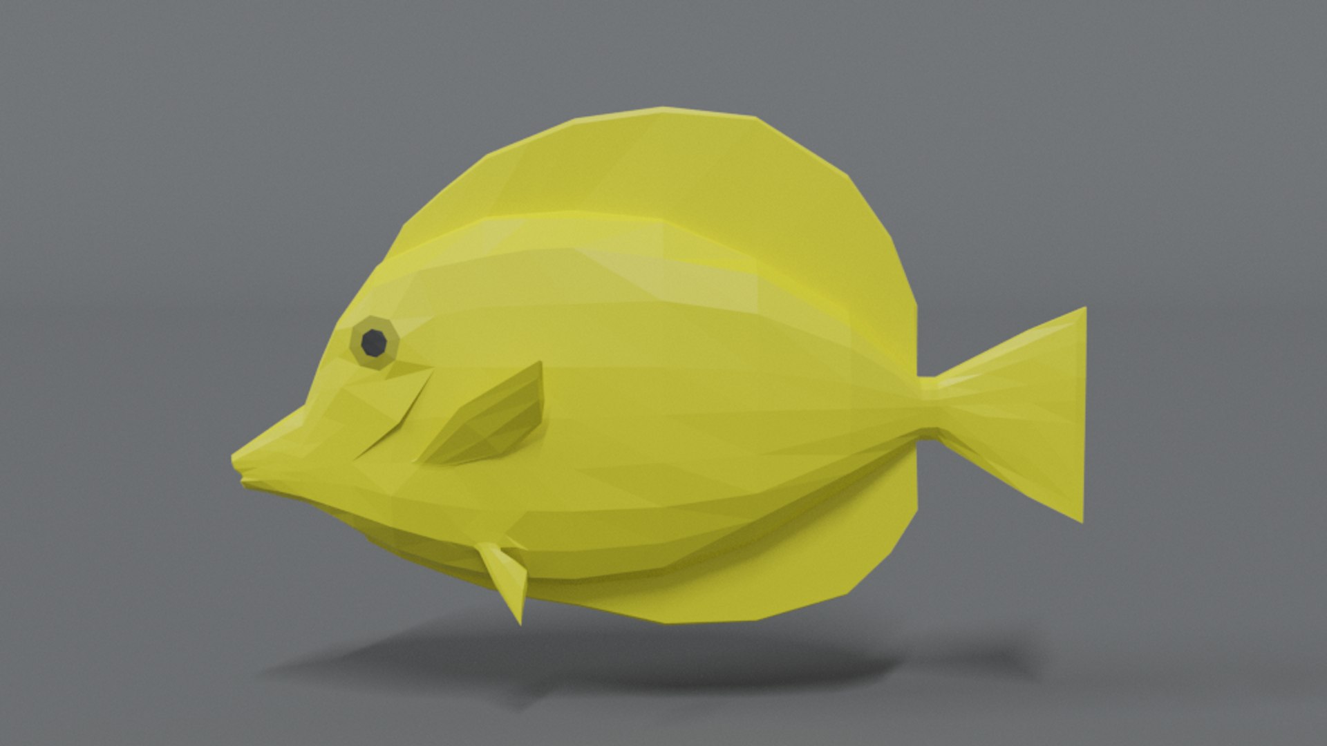 Yellow tang fish 3D model - TurboSquid 1562226