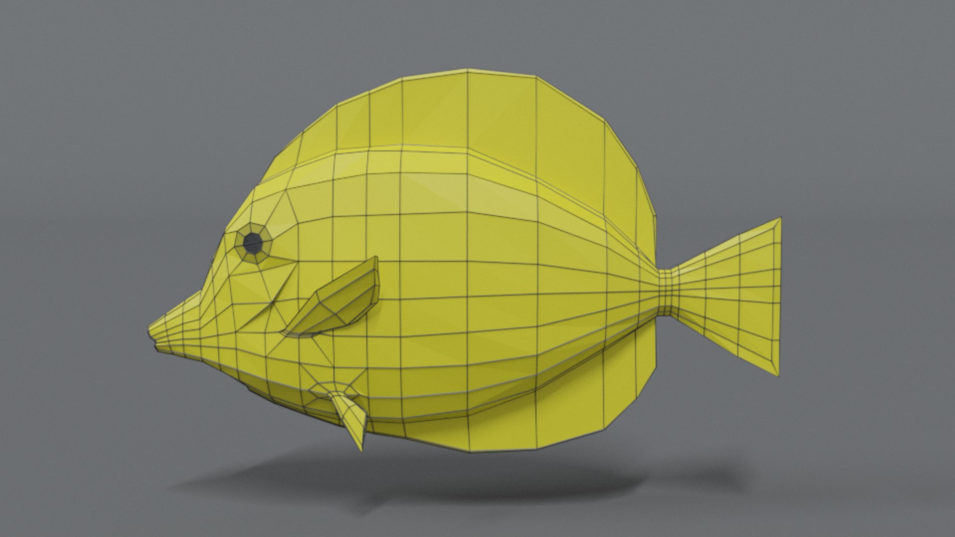 Yellow tang fish 3D model - TurboSquid 1562226