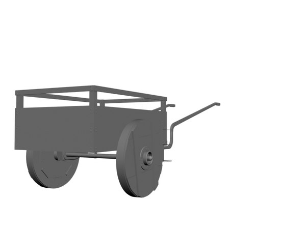 ox cart 3d model