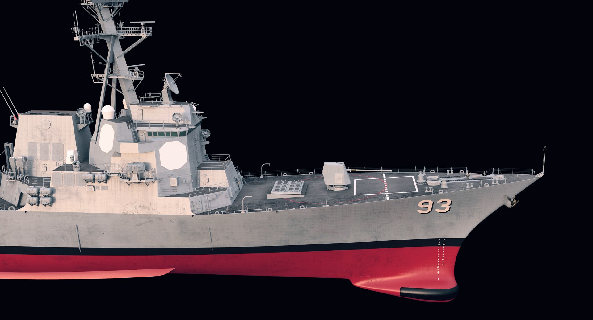 Uss Ddg 93 3d Max