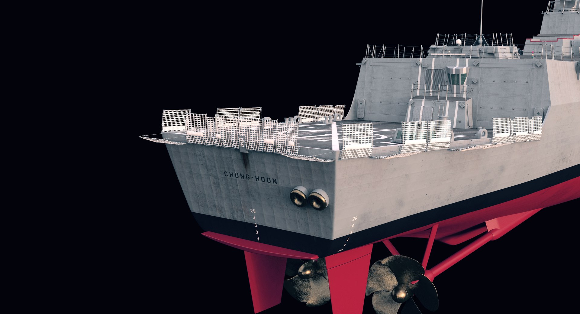 Uss Ddg 93 3d Max