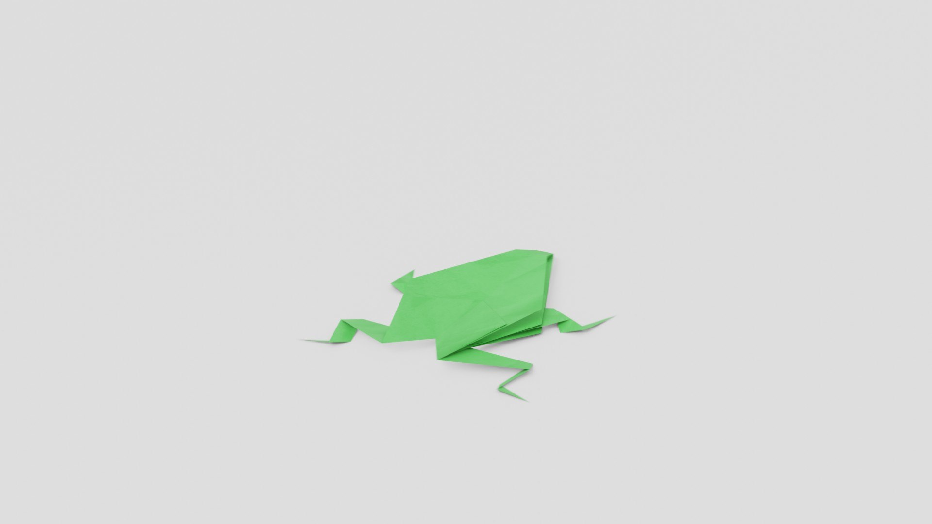 3D Origami Frog - TurboSquid 1957317