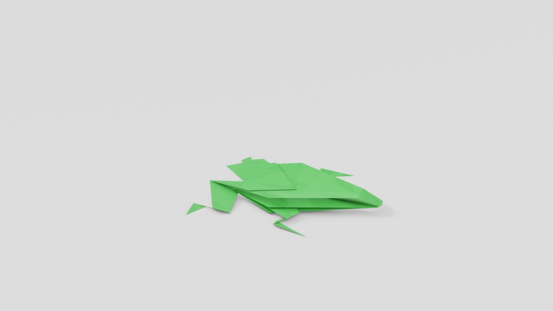 3D Origami Frog - TurboSquid 1957317