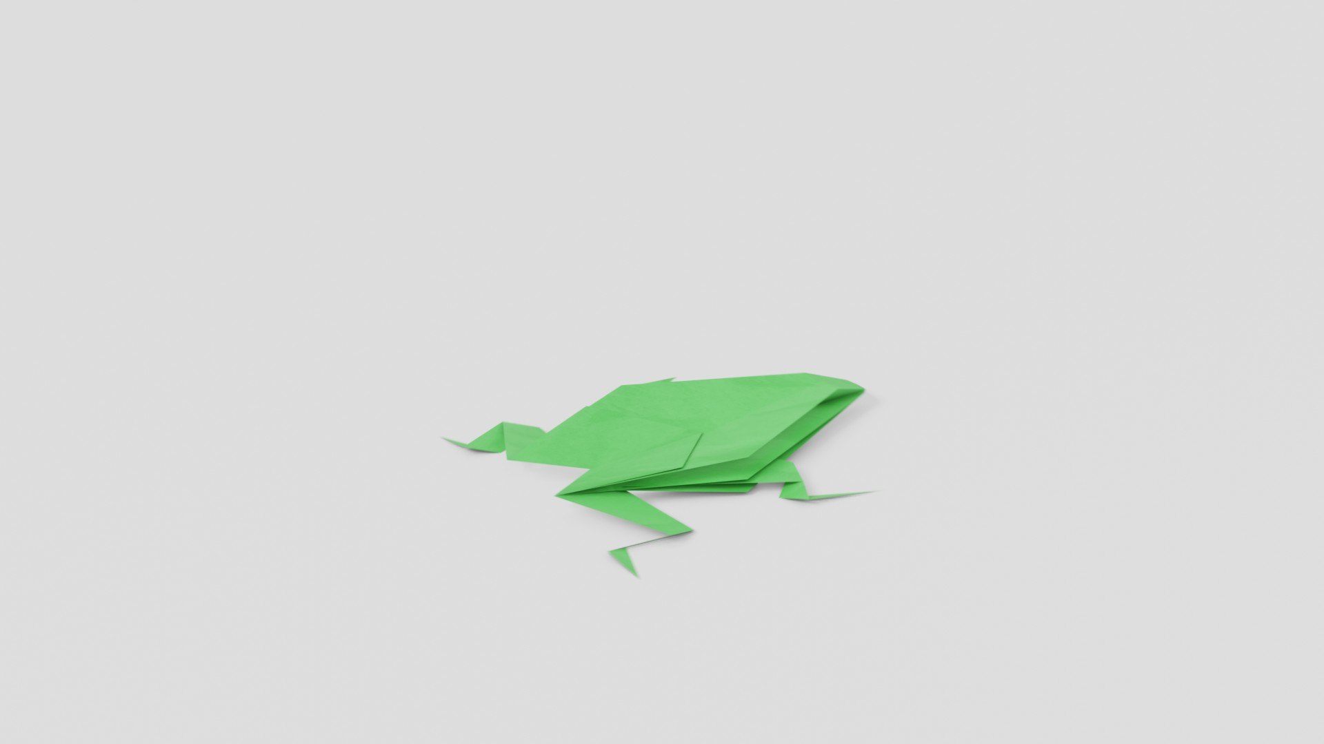 3D Origami Frog - TurboSquid 1957317