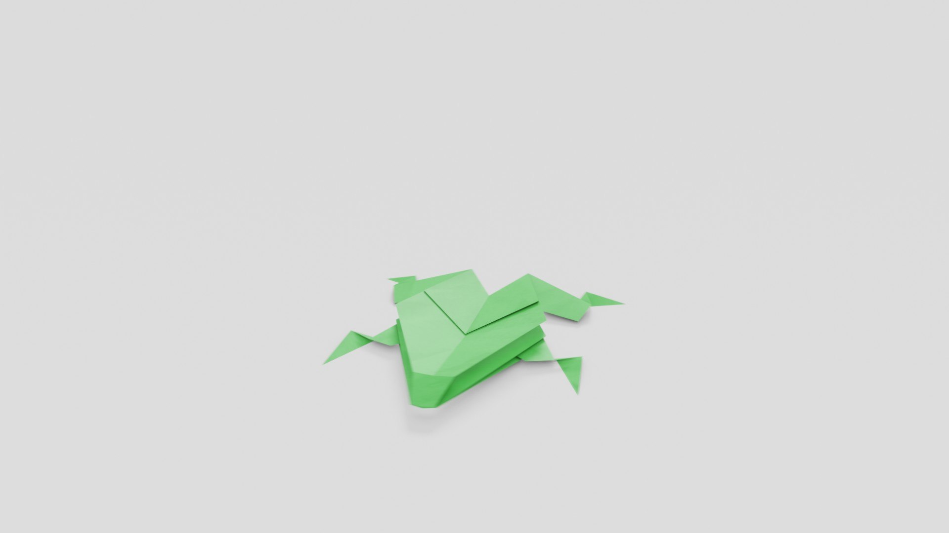 3D Origami Frog - TurboSquid 1957317