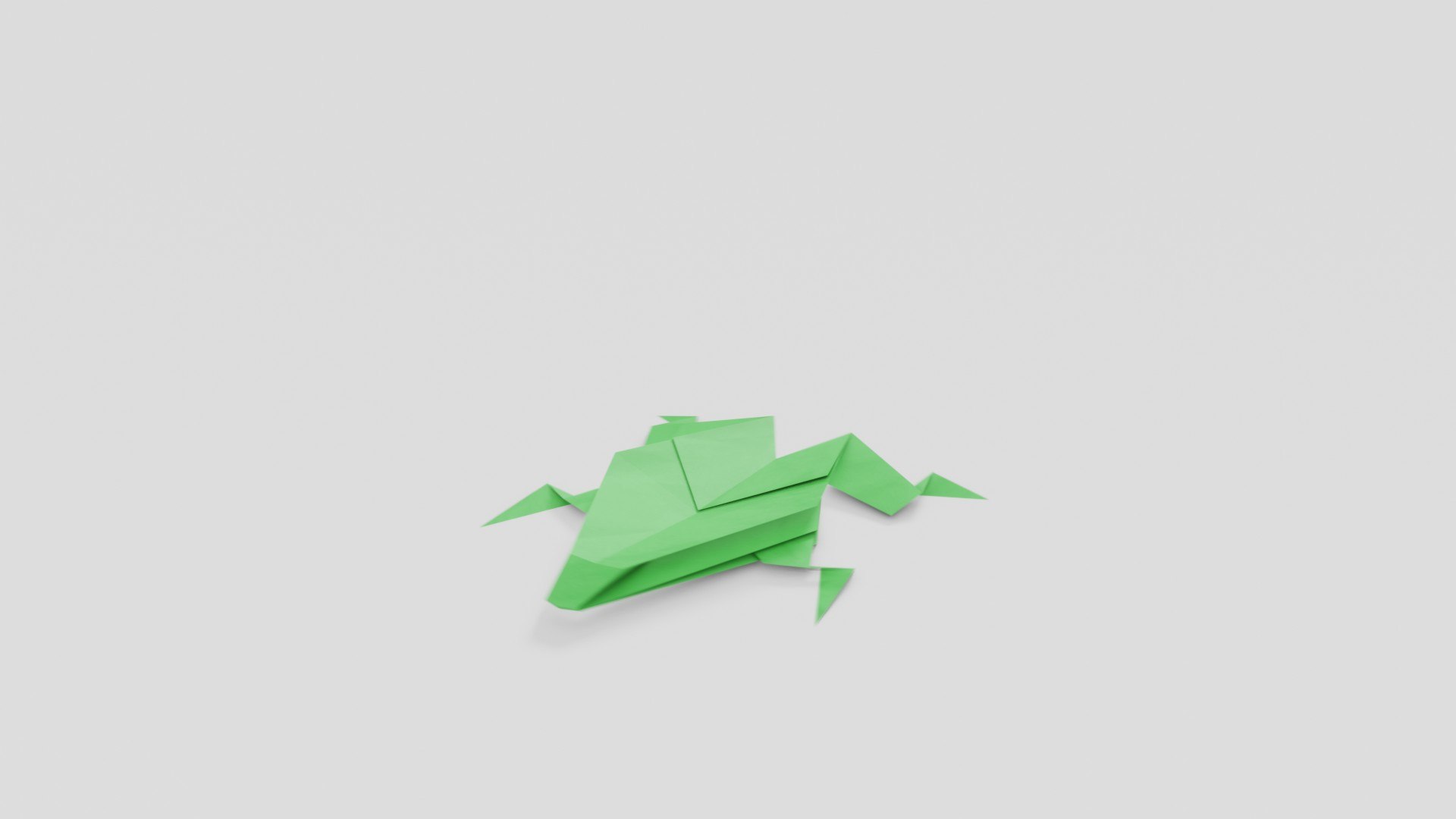 3D Origami Frog - TurboSquid 1957317