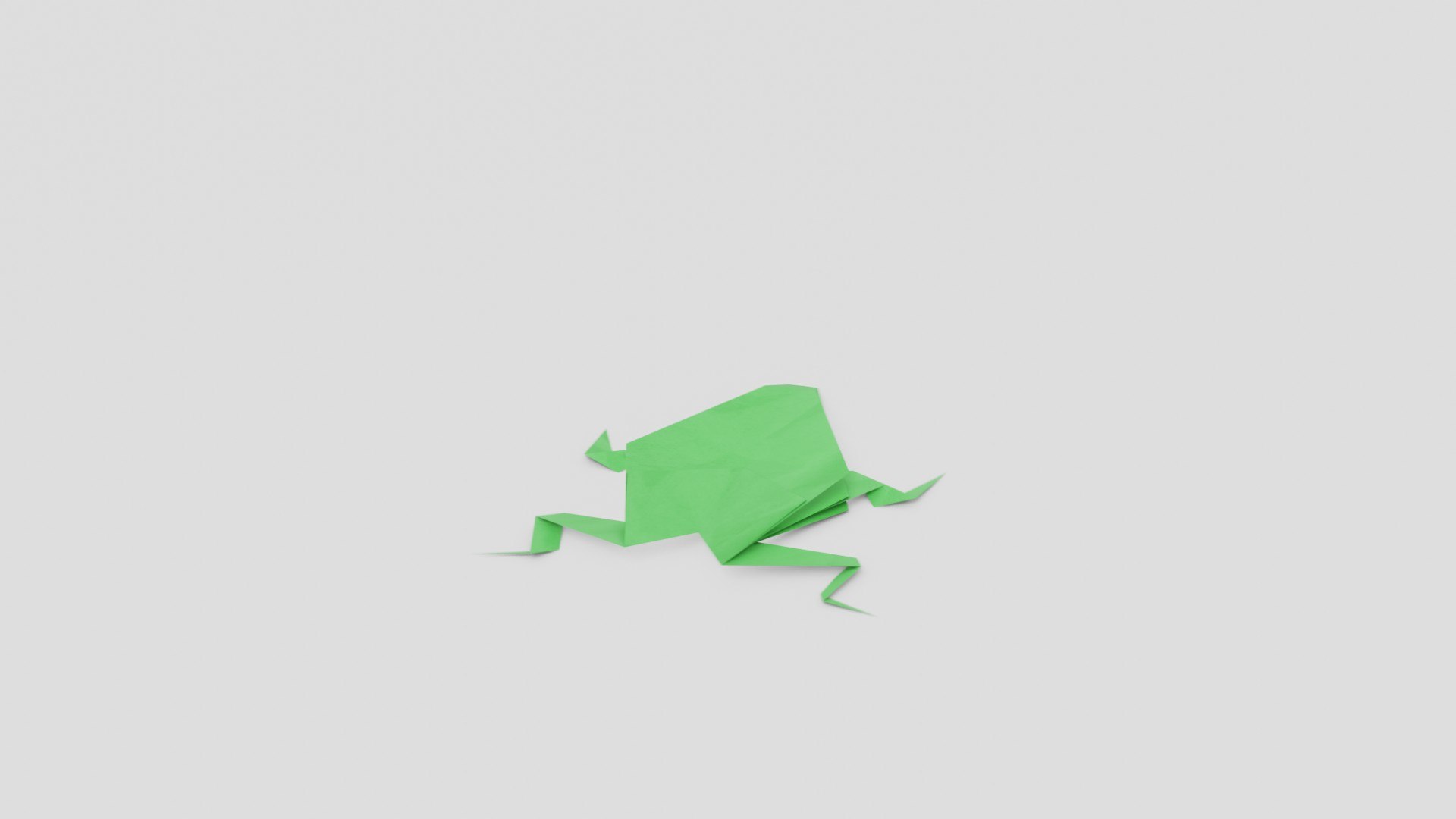 3D Origami Frog - TurboSquid 1957317