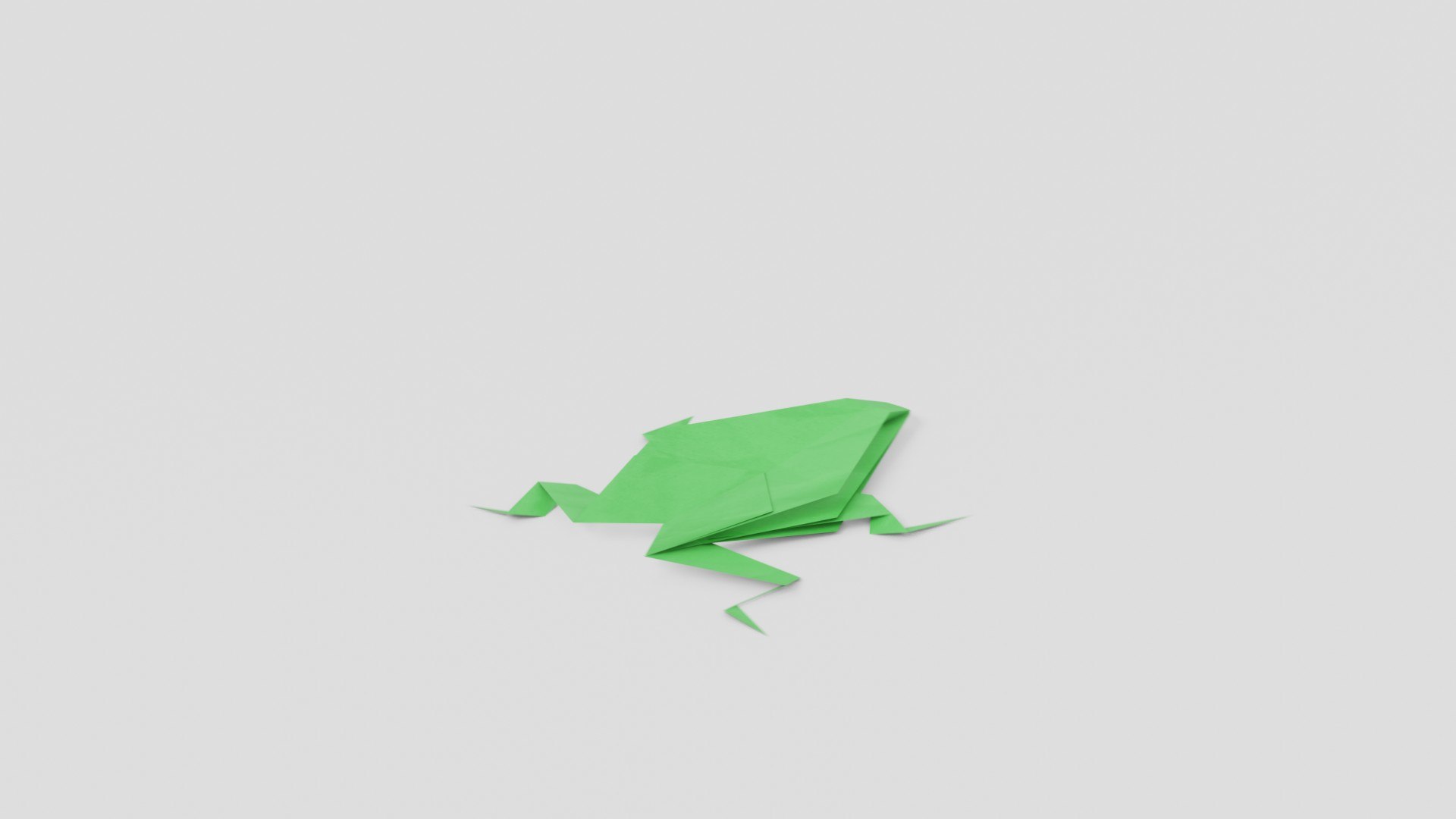 3D Origami Frog - TurboSquid 1957317
