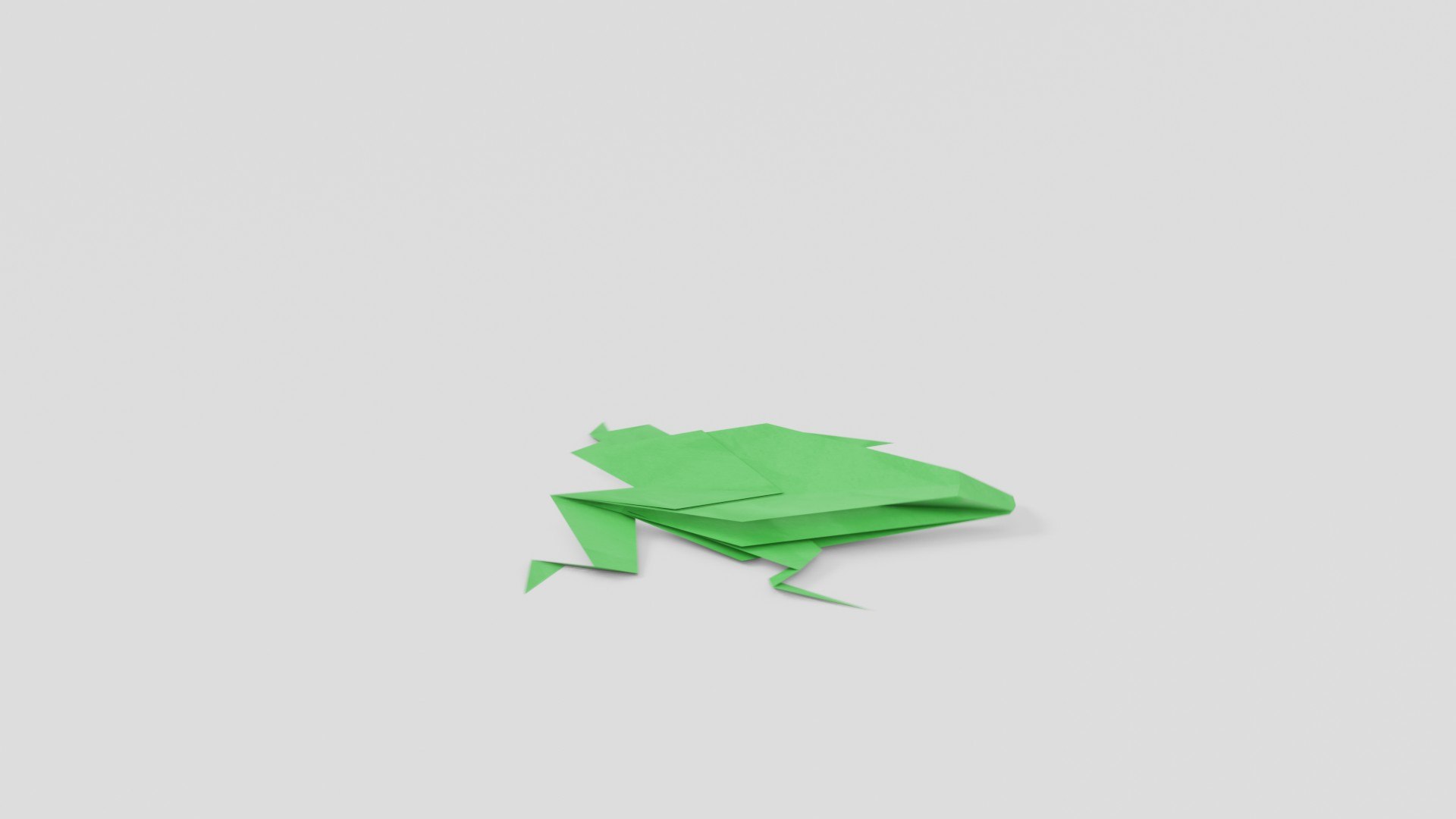 3D Origami Frog - TurboSquid 1957317