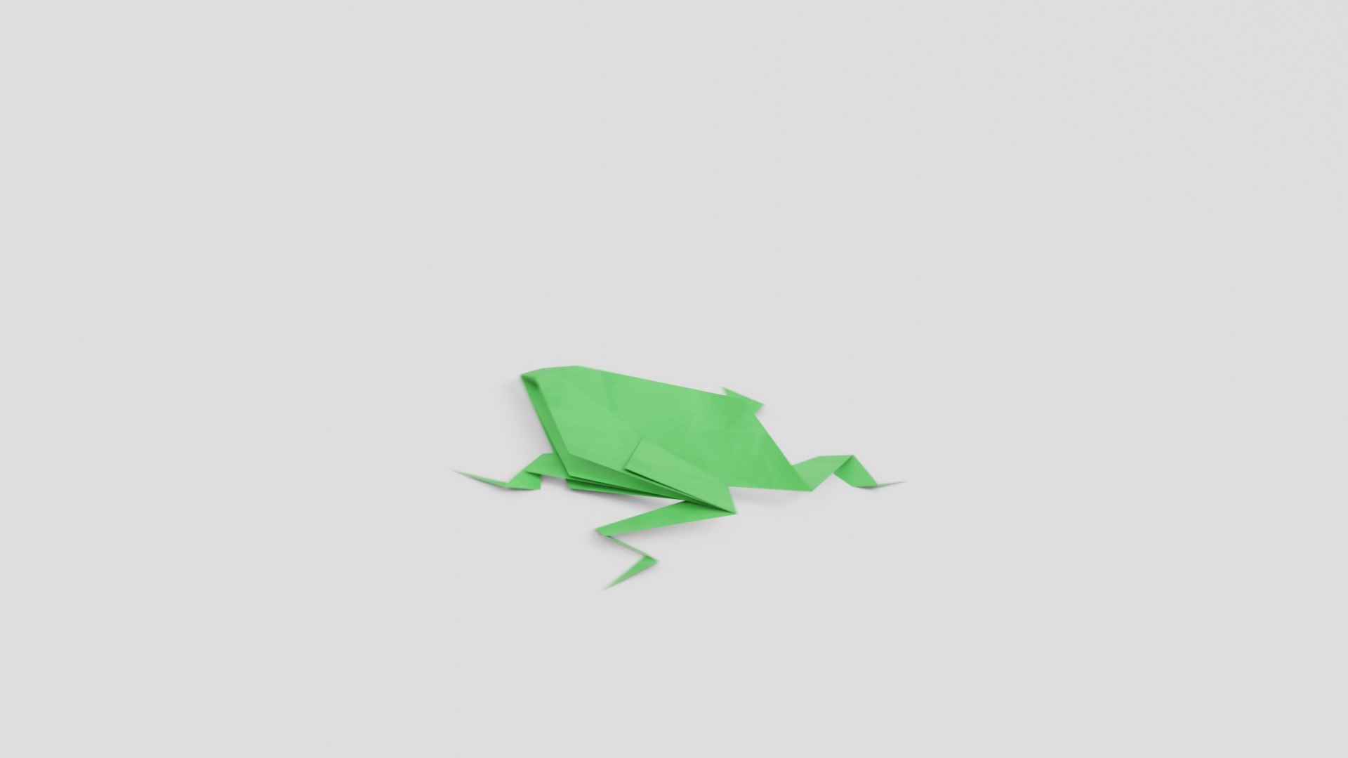 3D Origami Frog - TurboSquid 1957317