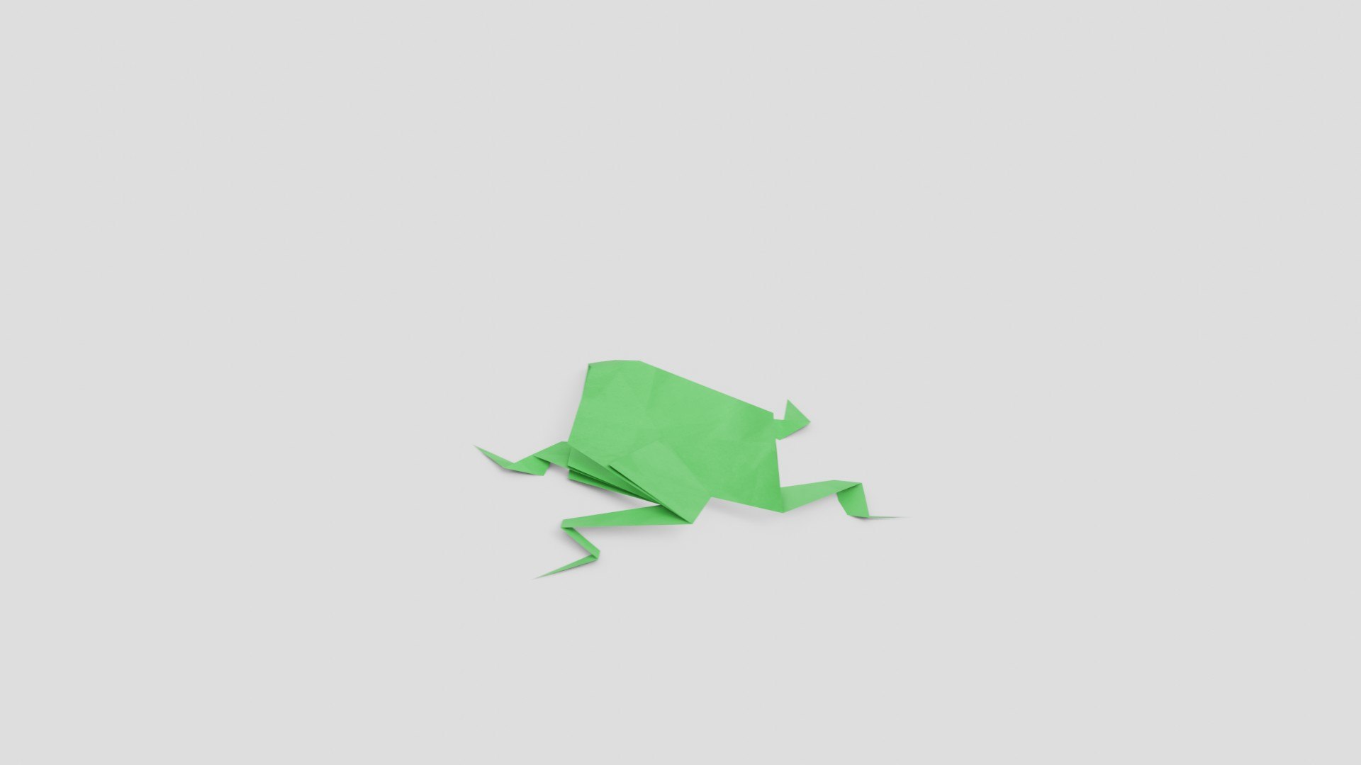 3D Origami Frog - TurboSquid 1957317