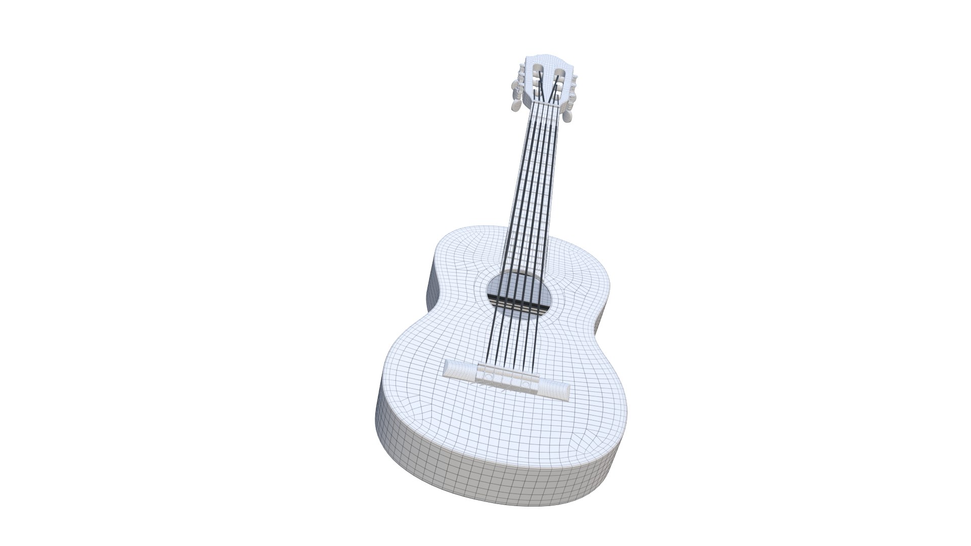 Low Poly Black Acoustic Guitar 3D Model 3D - TurboSquid 2299597